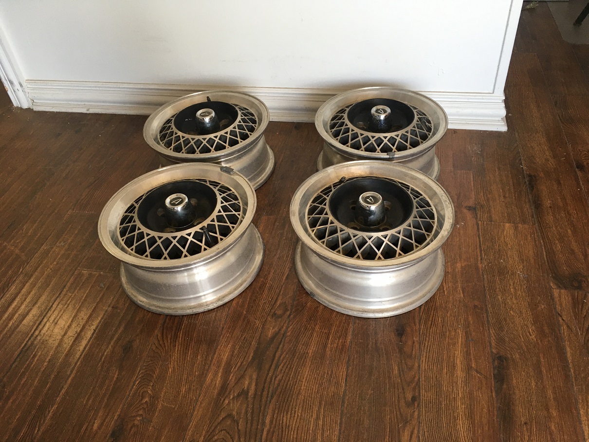 Set of 4 Vintage 4x100 13x5.5 wheels w/center caps Only $325 ...
