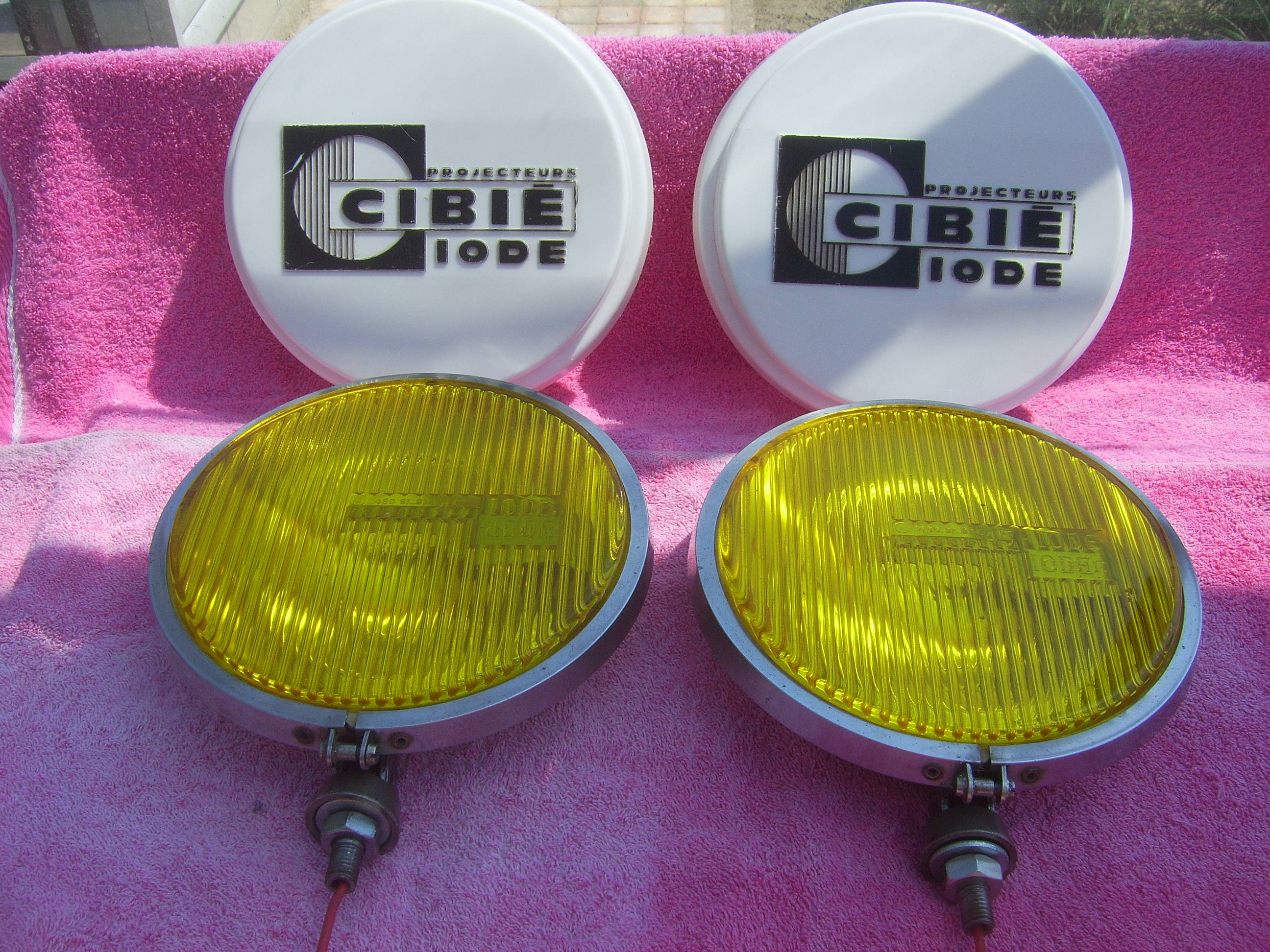 FS: Cibie 45 Yellow Fog Lights + NOS Covers |﻿ Miscellaneous
