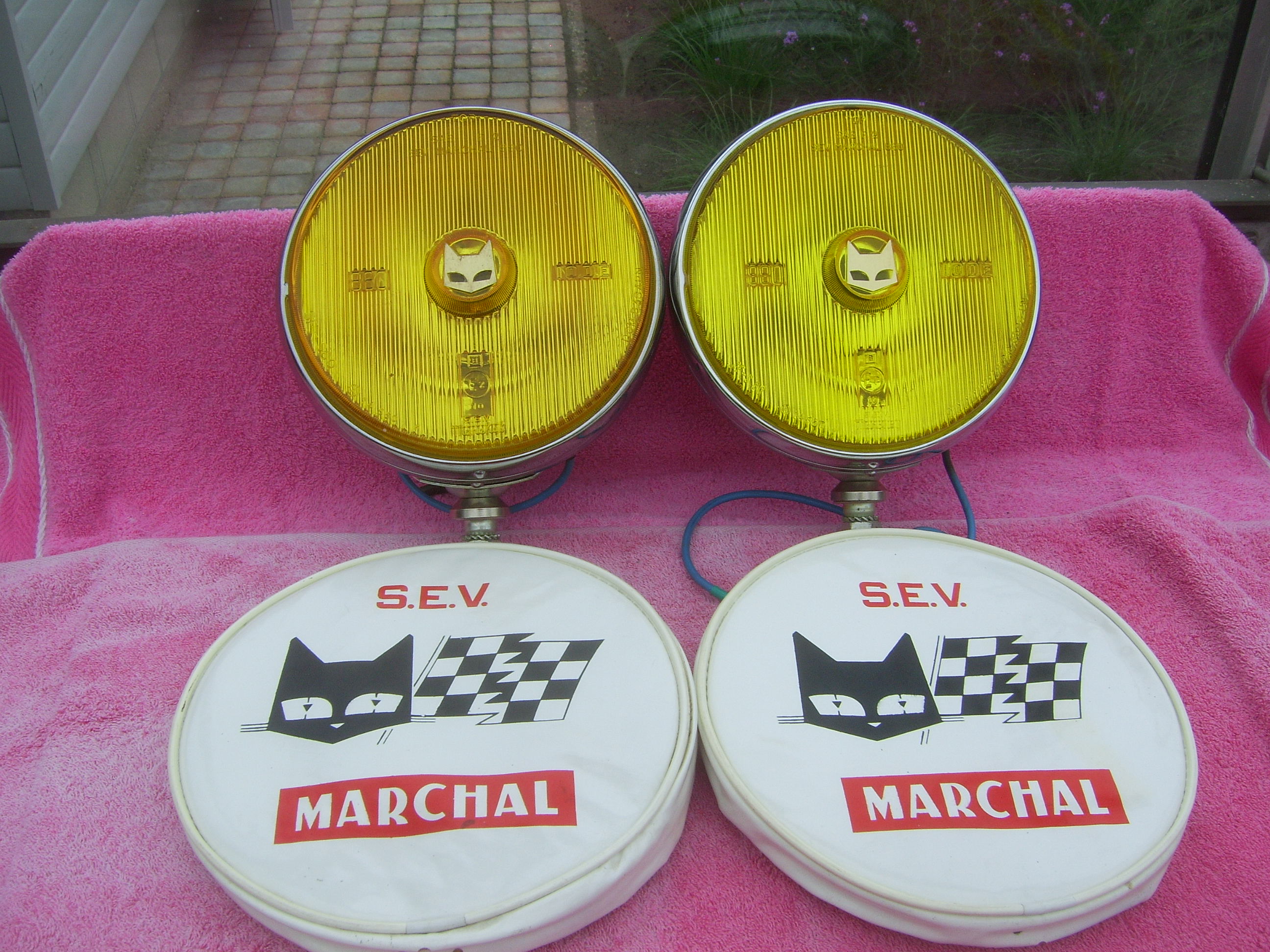 FS: Marchal 880 Yellow Fog Lights + Soft Covers |﻿ Miscellaneous