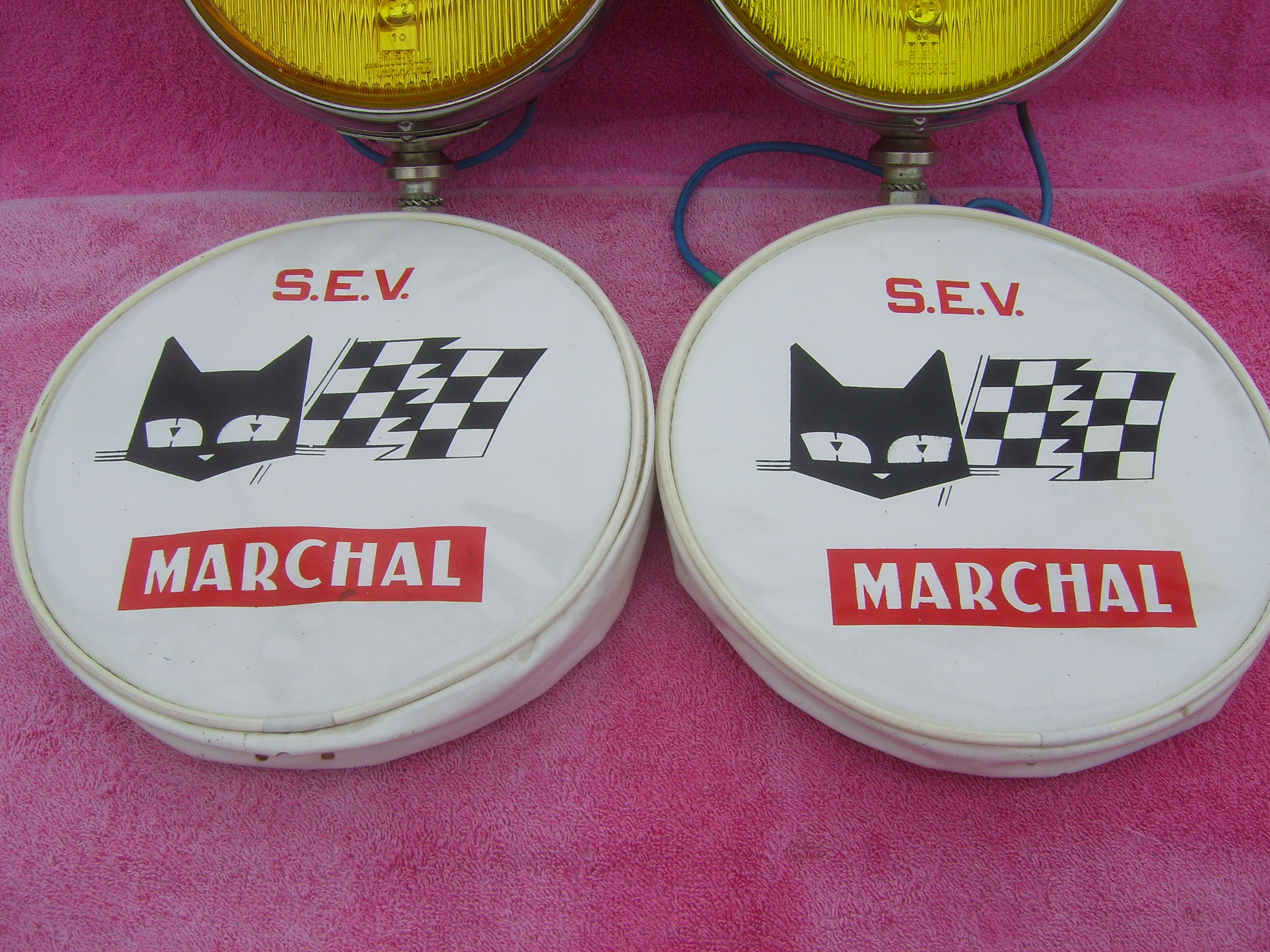 FS: Marchal 880 Yellow Fog Lights + Soft Covers |﻿ Miscellaneous