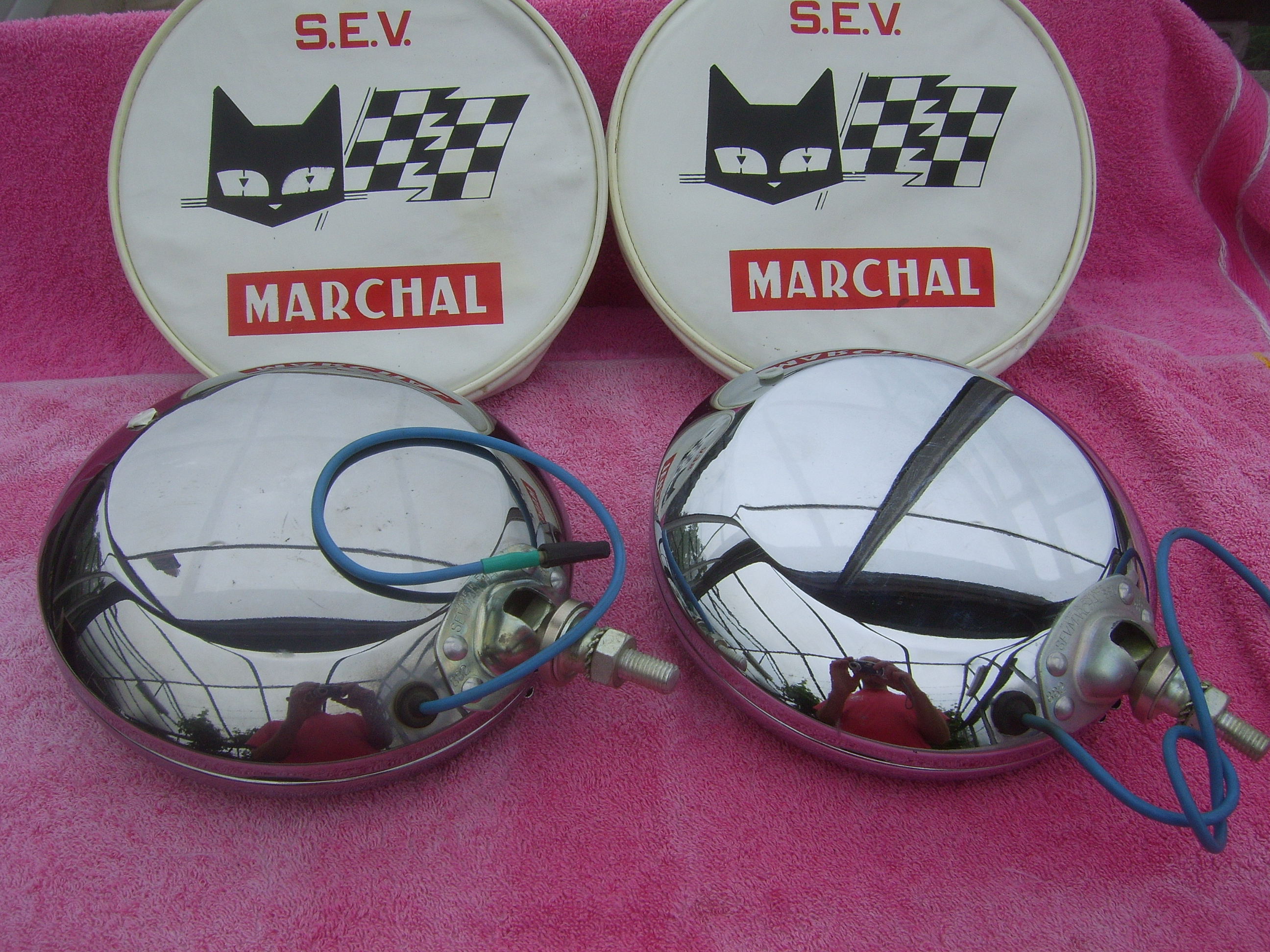 FS: Marchal 880 Yellow Fog Lights + Soft Covers |﻿ Miscellaneous