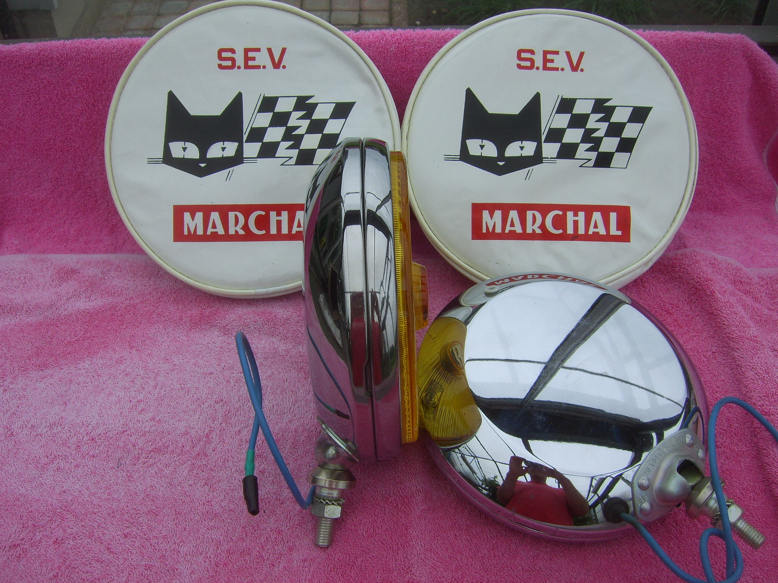 FS: Marchal 880 Yellow Fog Lights + Soft Covers |﻿ Miscellaneous