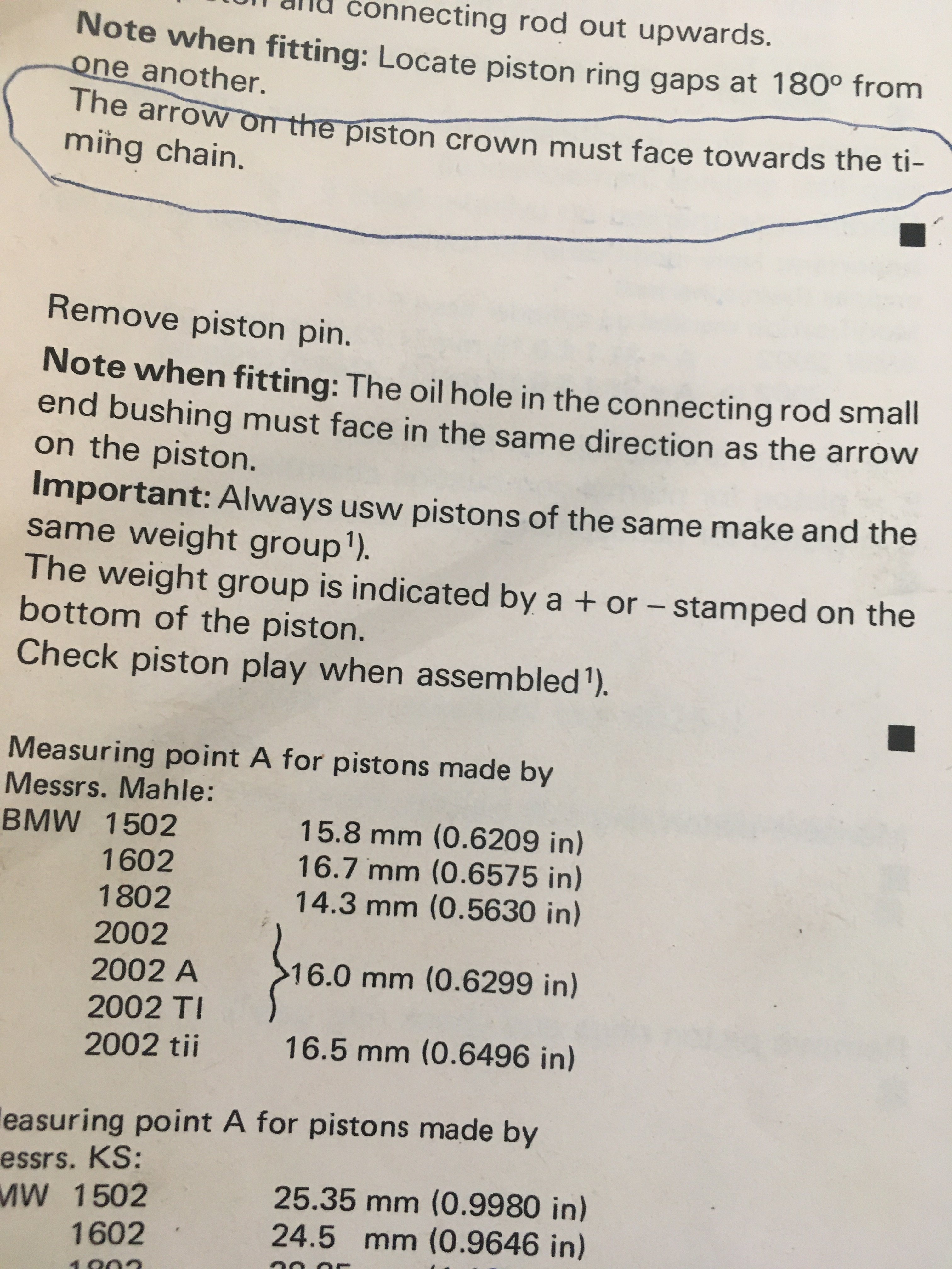 Connecting Rod Oil Hole Question - BMW 2002 and other '02 - 2002FAQ