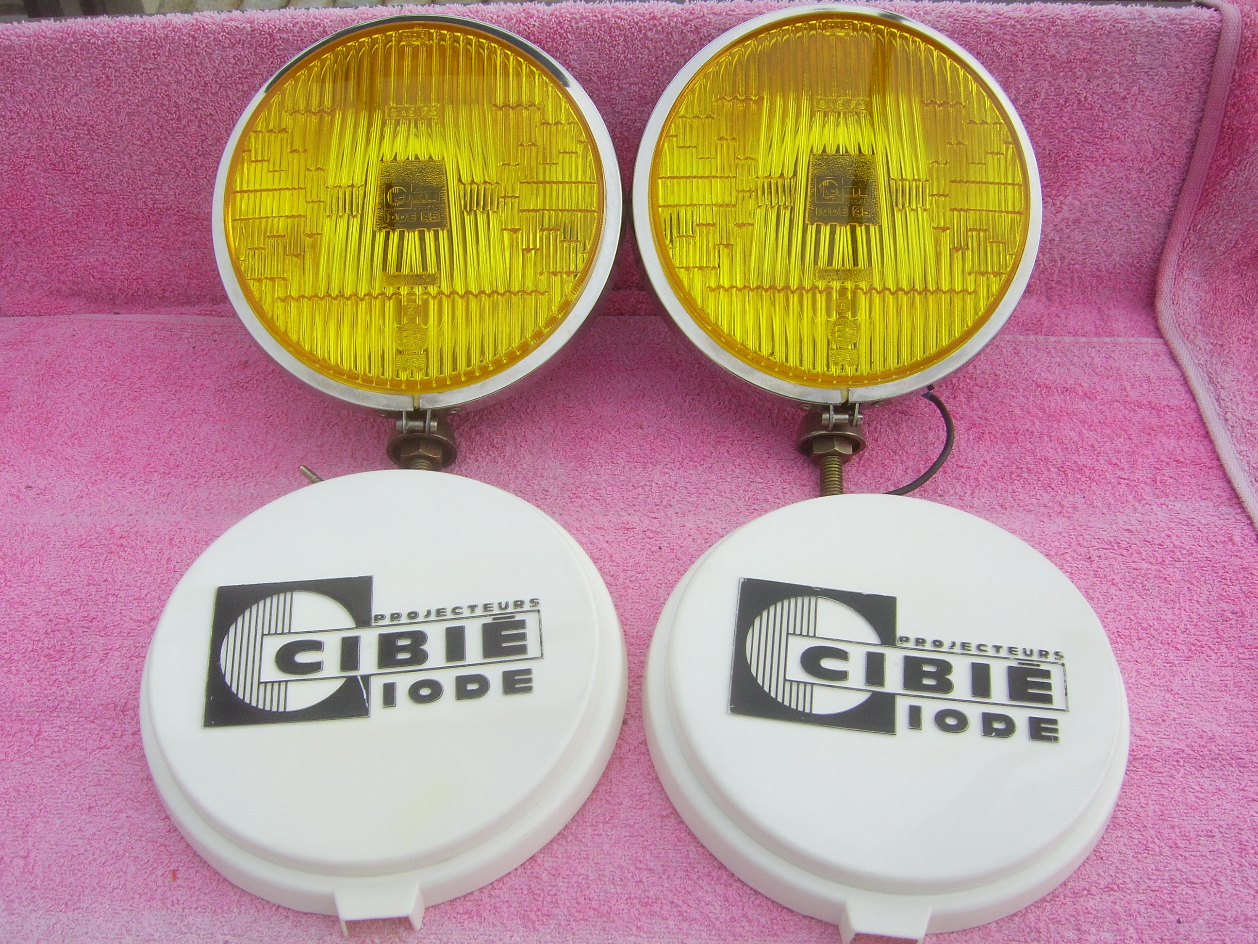 FS: NOS Cibie 45 Yellow Fog Lights + Covers |﻿ Miscellaneous
