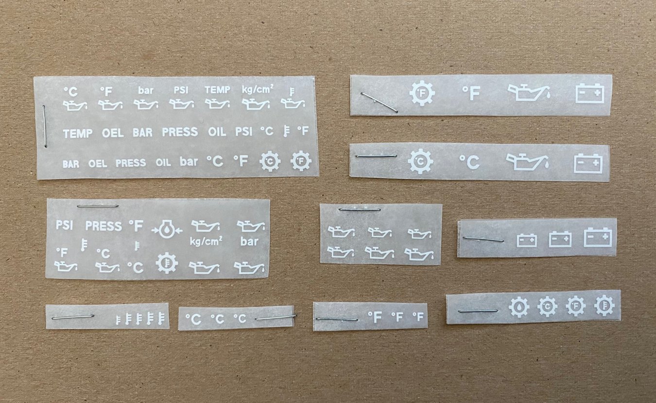 Custom Gauge Decals |﻿ Miscellaneous