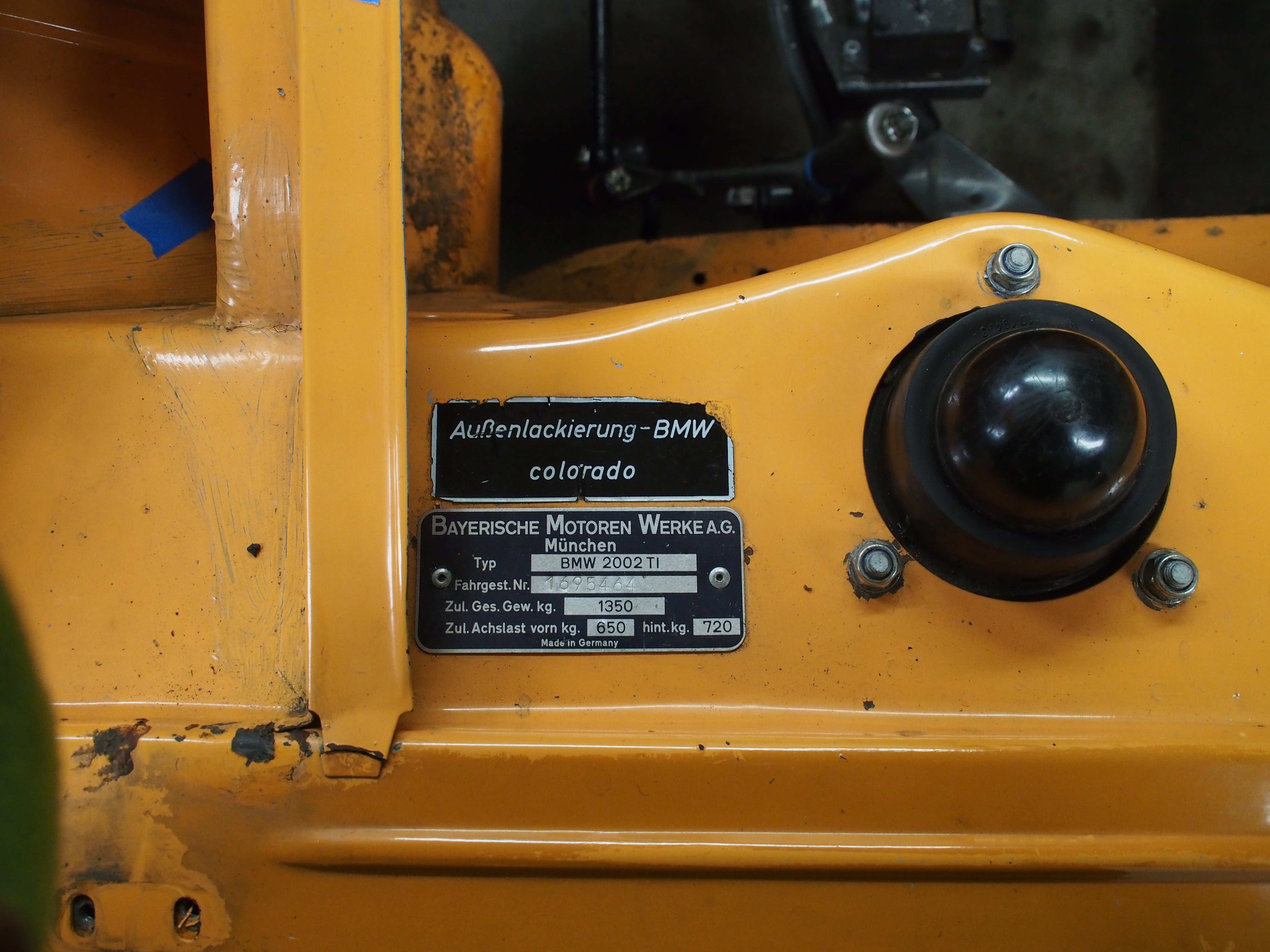 Ti engine bay decals and placement |﻿ BMW 2002ti and BMW 1600ti Owners ...