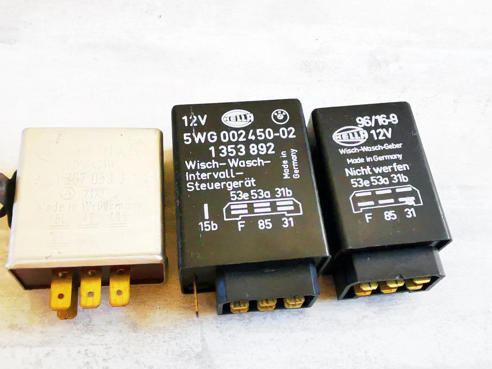 3 Relays, wiper, wiper interval, flasher |﻿ Miscellaneous