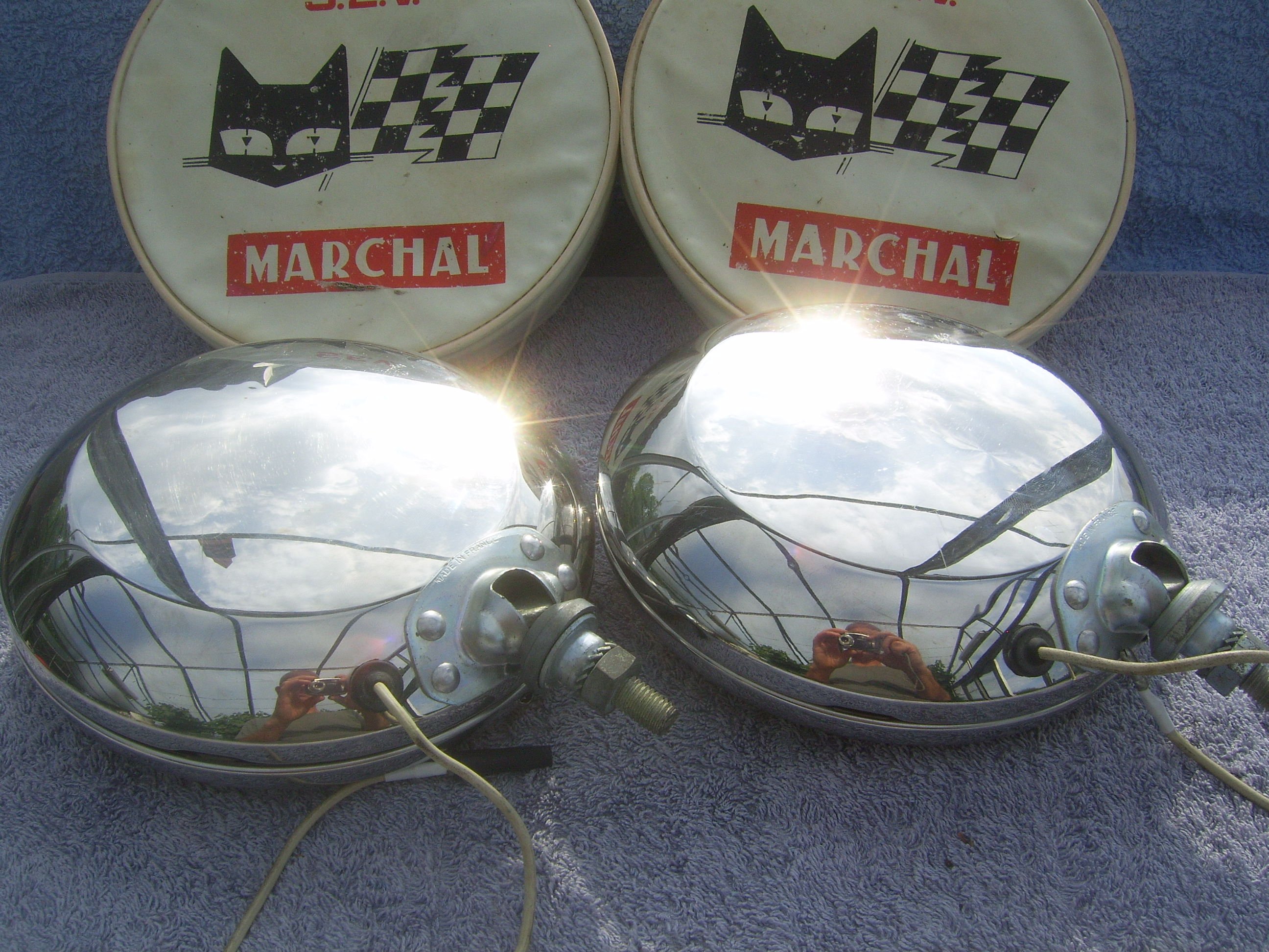 FS: Marchal 880 Yellow Fog Lights + Soft Covers |﻿ Miscellaneous