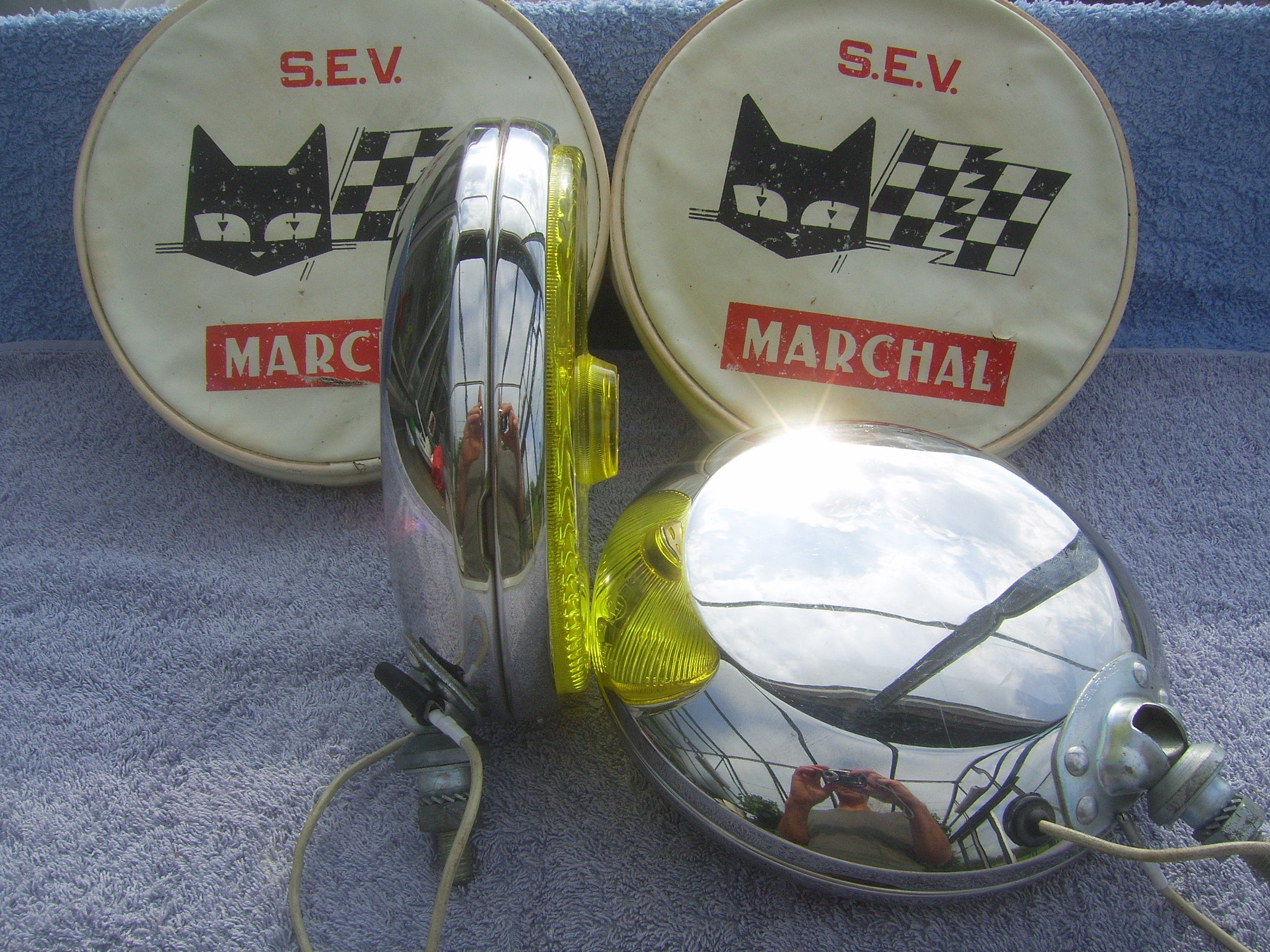 FS: Marchal 880 Yellow Fog Lights + Soft Covers |﻿ Miscellaneous