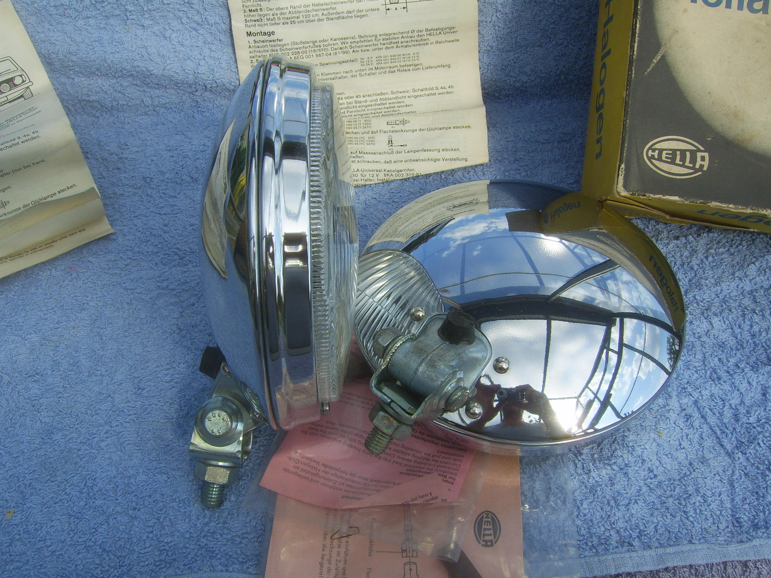SOLD Set NOS Hella 142 Clear Fog Lights - Miscellaneous - 2002FAQ