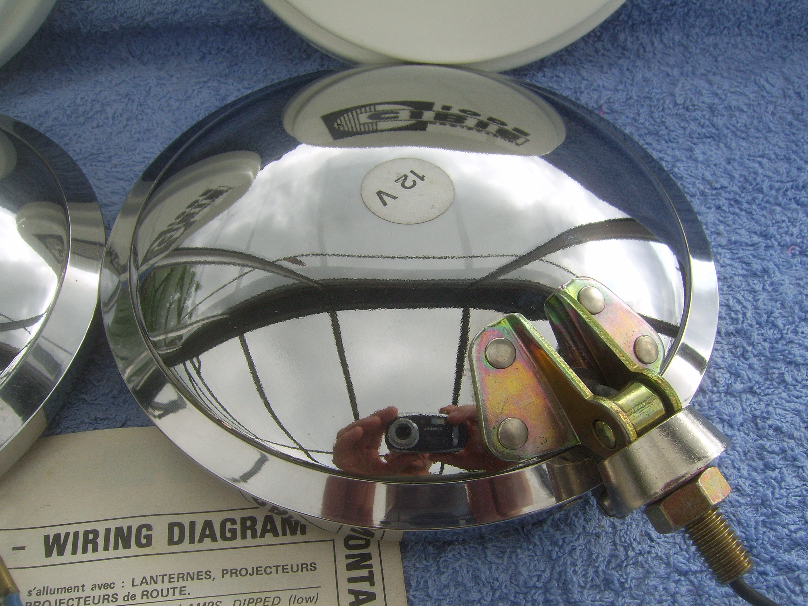 FS: Set NOS Cibie 45 Yellow Driving Lights + Set NOS Covers ...