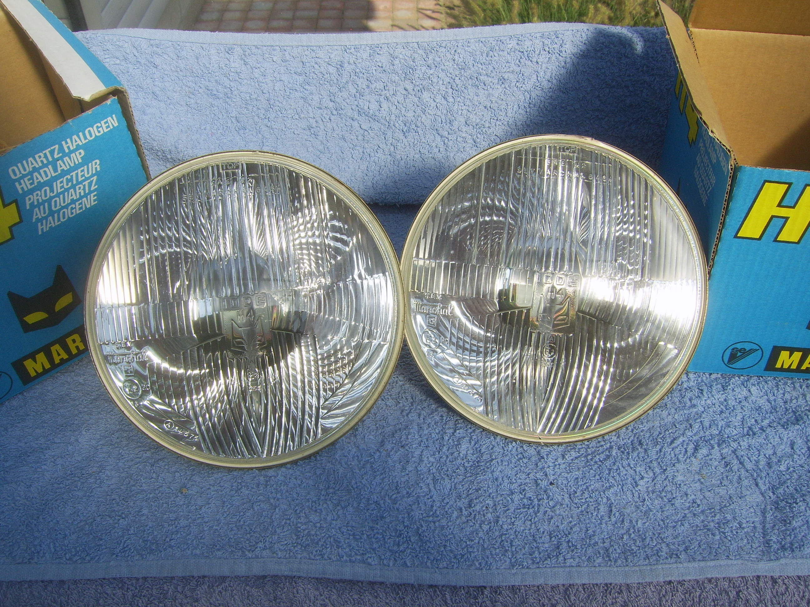 FS: NOS H4 7" Marchal Headlights |﻿ Miscellaneous