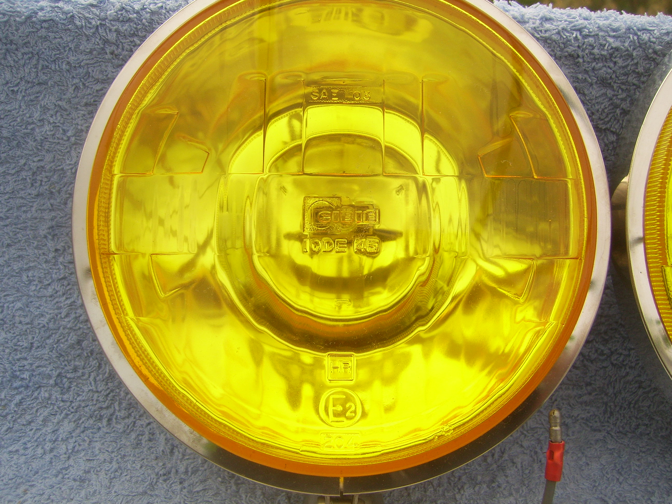 SOLD Set NOS Cibie 45 Yellow Driving Lights + Set NOS Covers ...