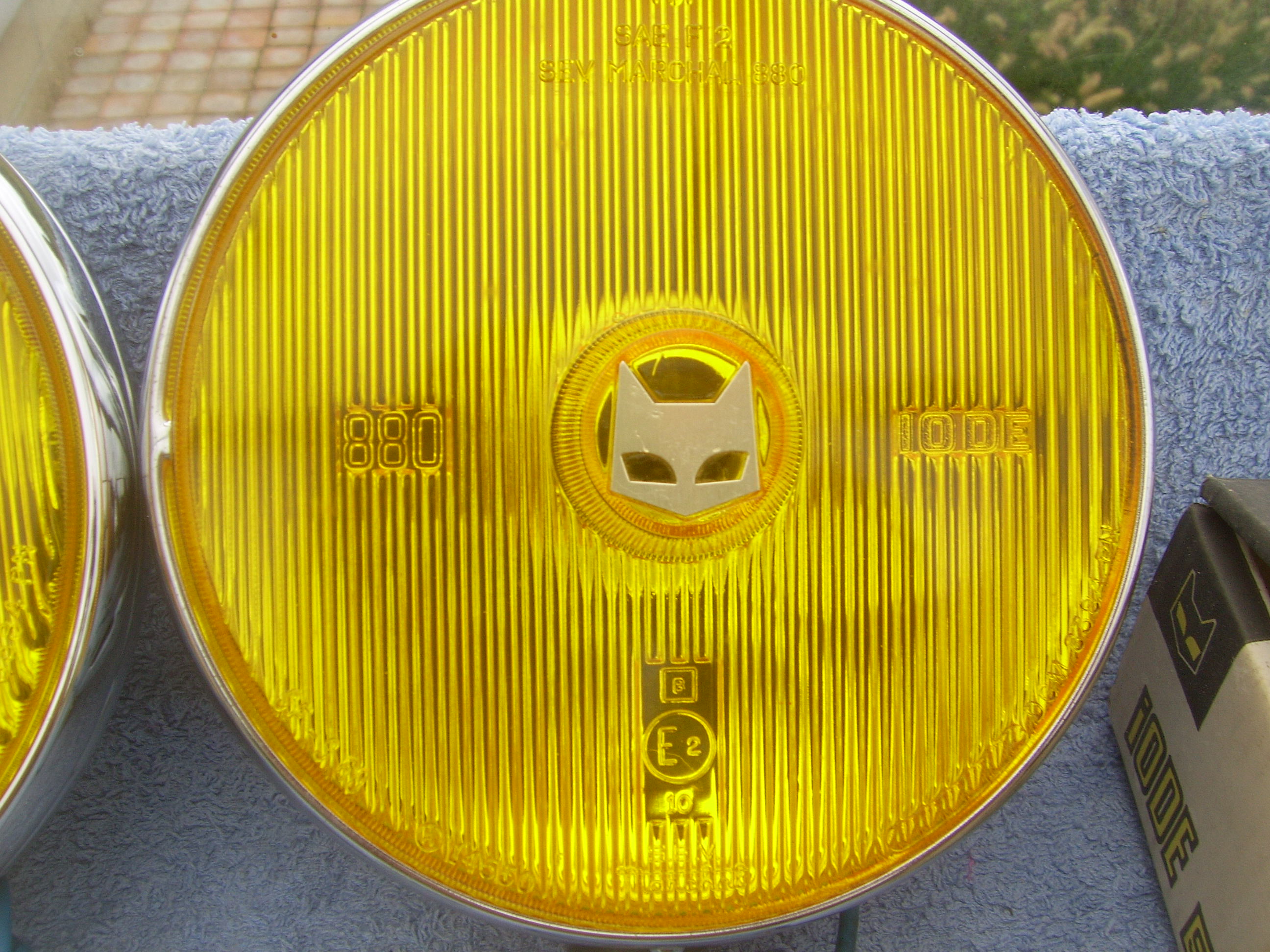 SOLD NOS Marchal 880 Yellow Fog Lights |﻿ Miscellaneous