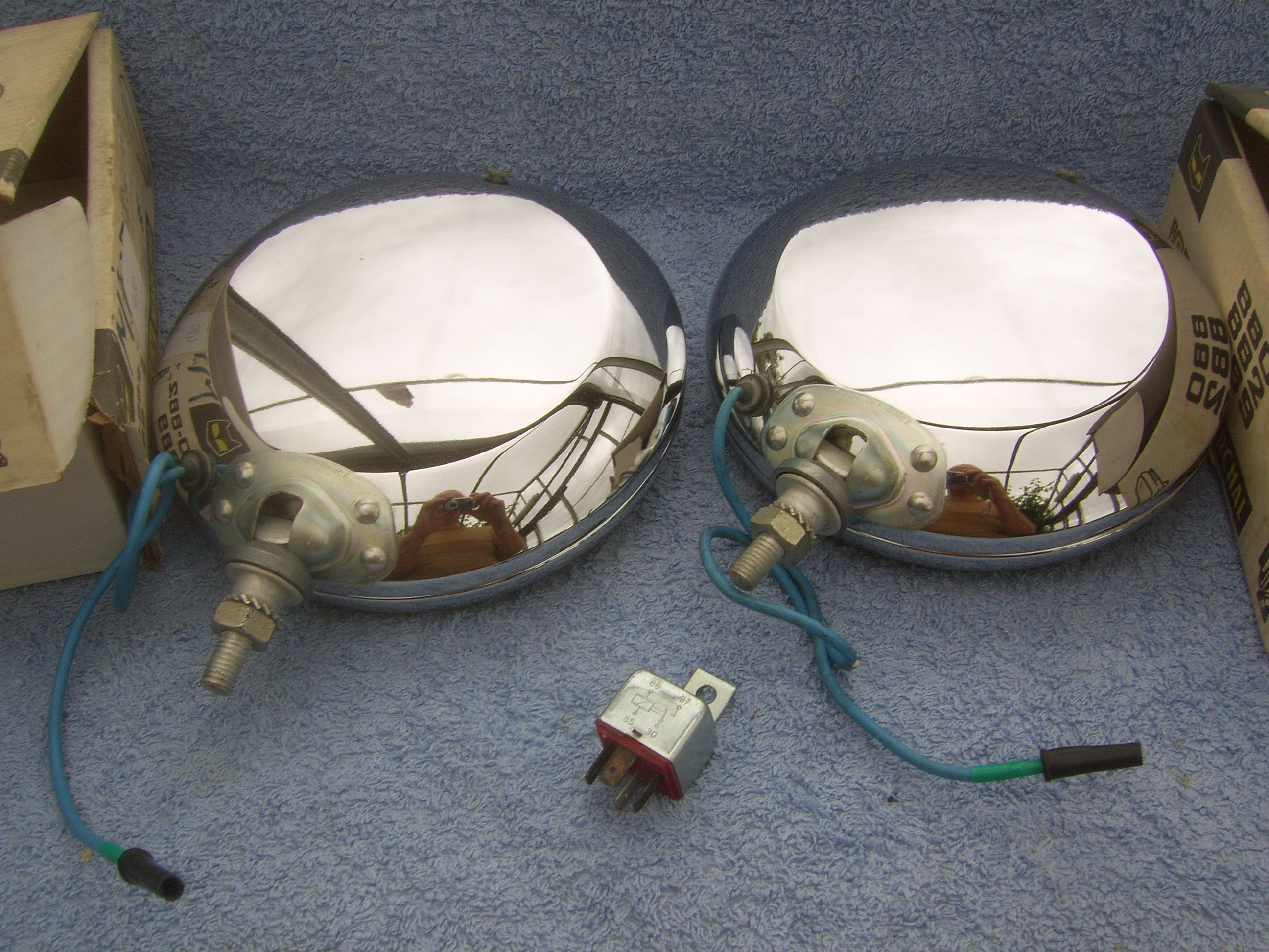 SOLD NOS Marchal 880 Yellow Fog Lights |﻿ Miscellaneous