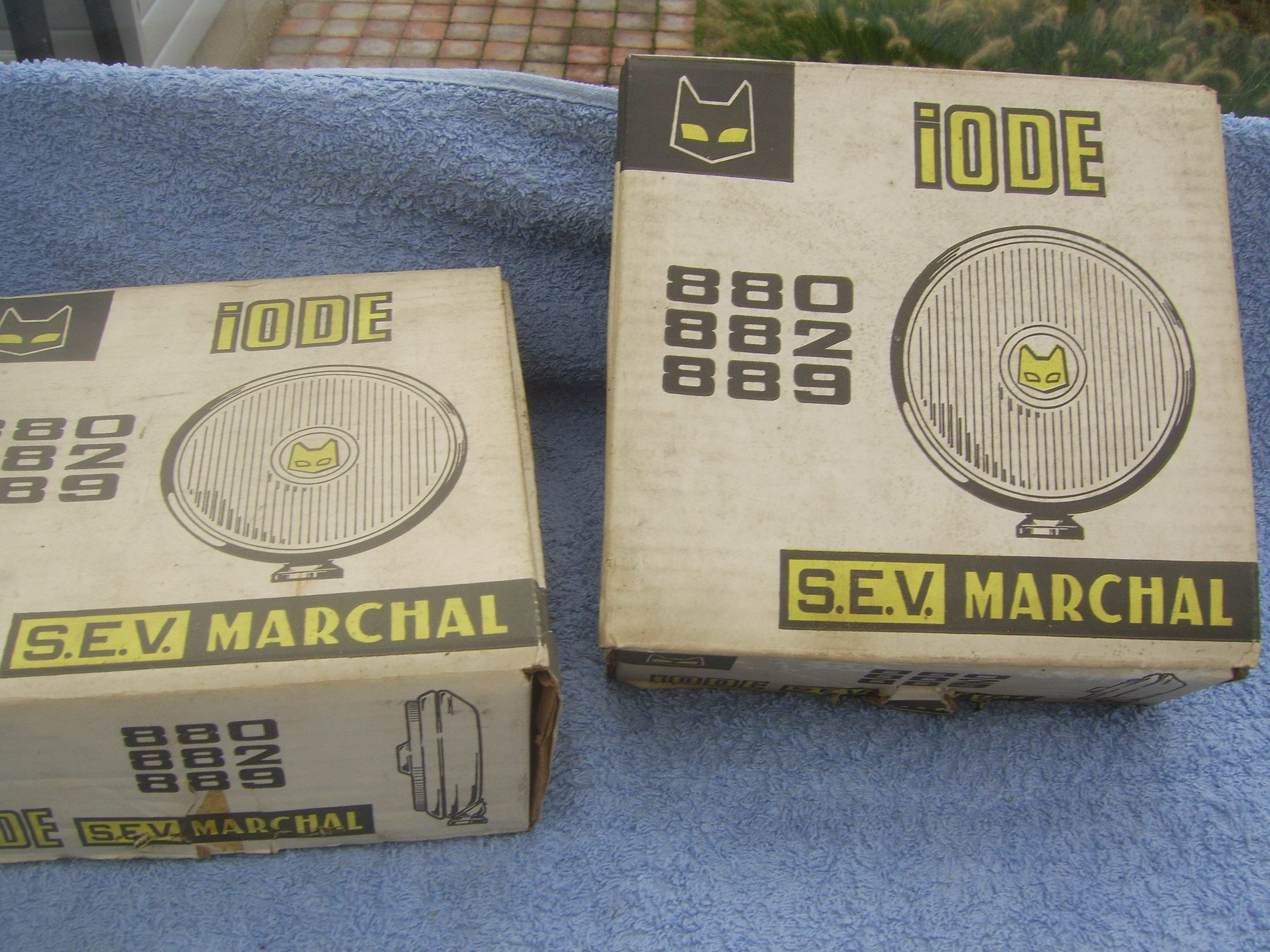 SOLD NOS Marchal 880 Yellow Fog Lights |﻿ Miscellaneous