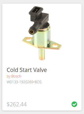 tii cold start valve |﻿ BMW 2002 and other '02
