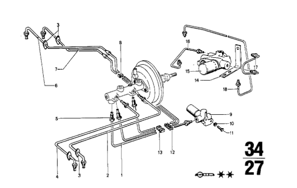 Brake Line Routing at Master Cylinder |﻿ BMW 2002 and other '02