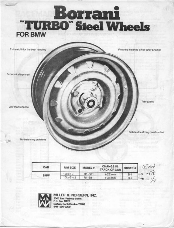 Alpina and Borrani (CMR) 13” Steel Rims - Page 31 |﻿ BMW 2002 and other '02