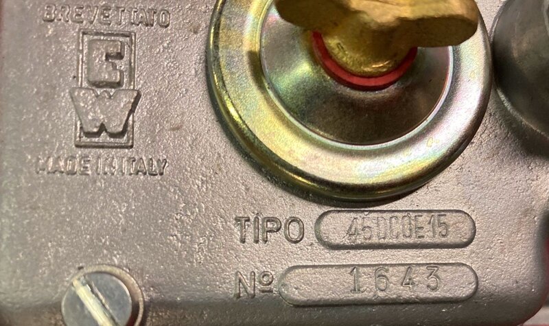 Weber carburators w/o serial number |﻿ BMW 2002 and other '02