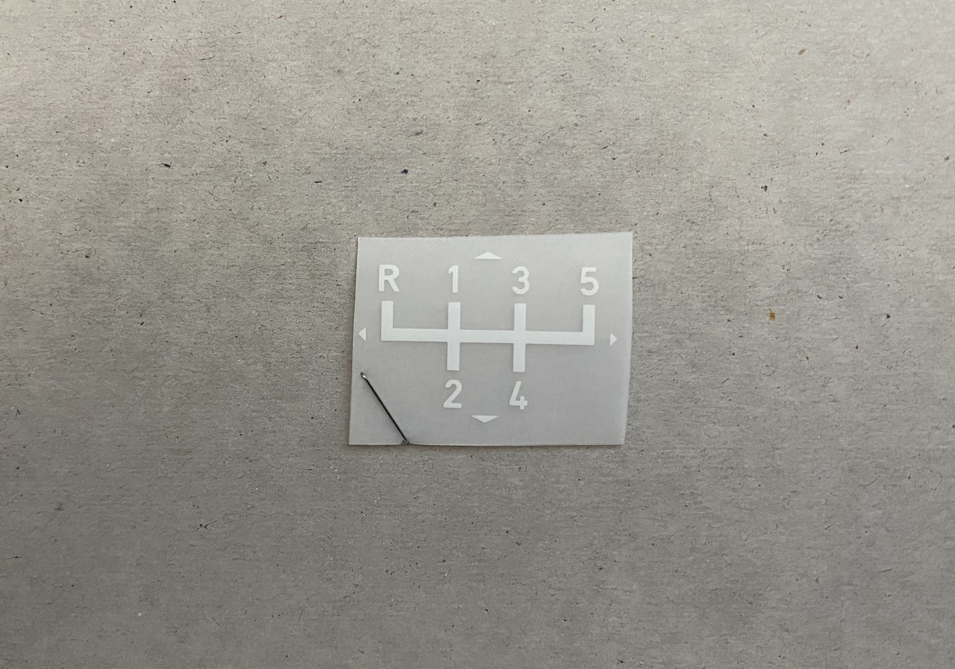 Getrag 245 (5-speed) OD Shift Decal |﻿ Miscellaneous