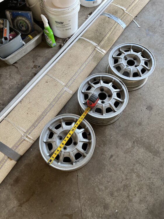 3- 13" bottle cap wheels |﻿ Miscellaneous