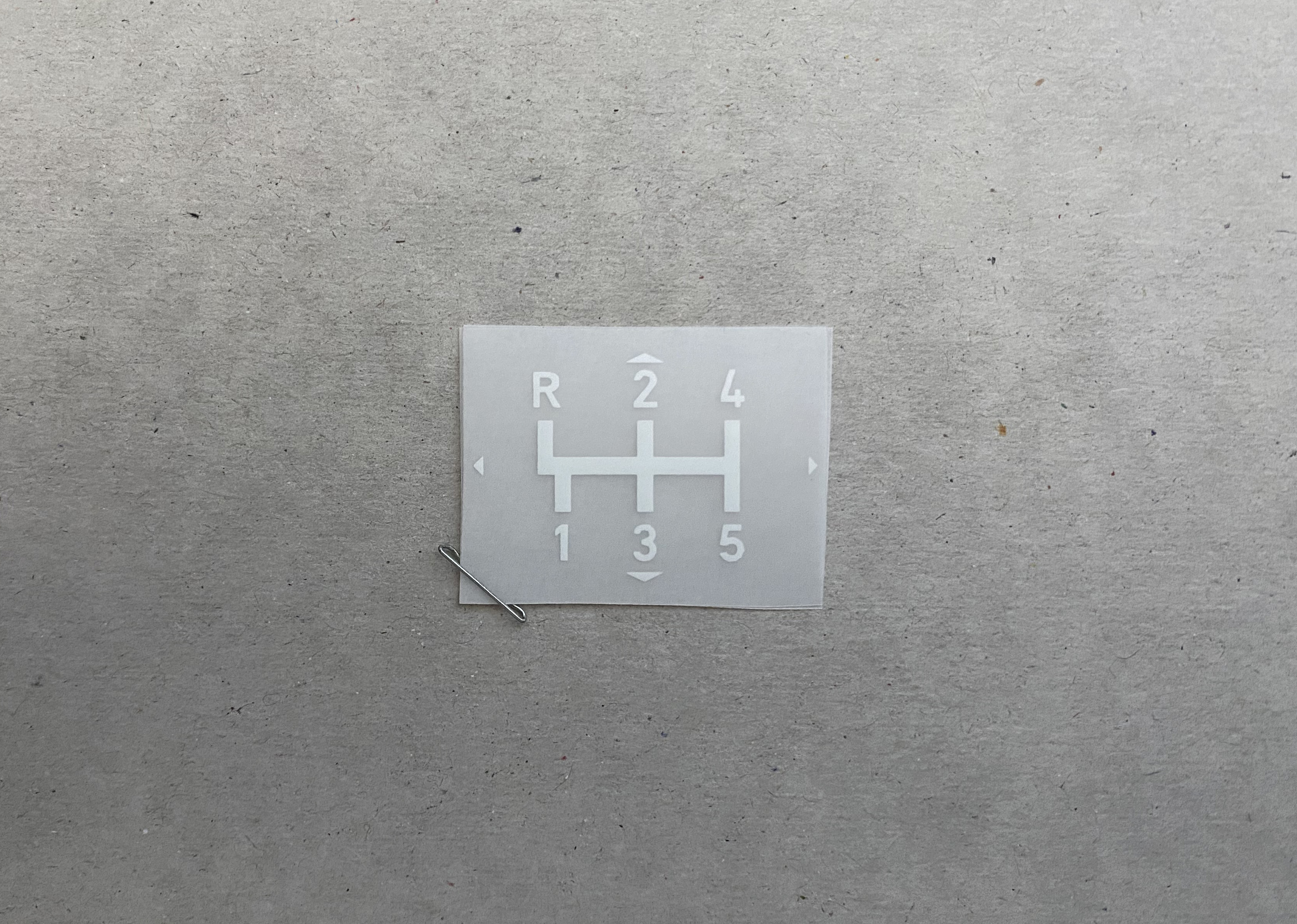 Getrag 235 (5-spd) 'Dogleg' Shift Decal |﻿ Miscellaneous