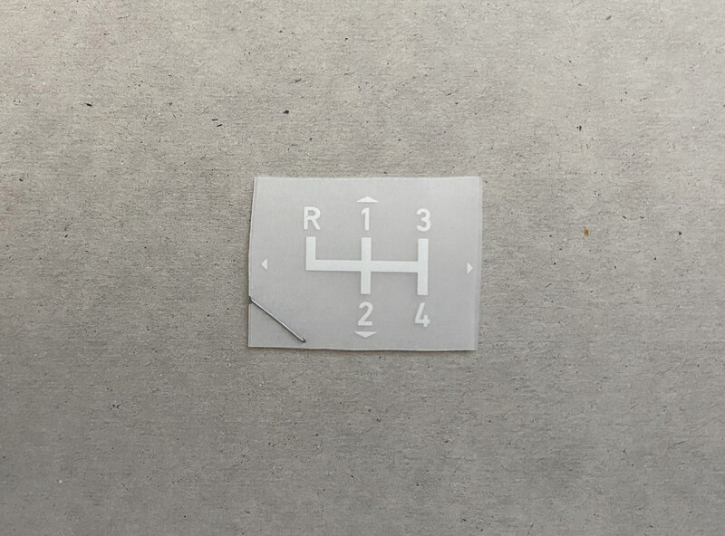 Getrag 242 (4-speed) Shift Decal |﻿ Miscellaneous