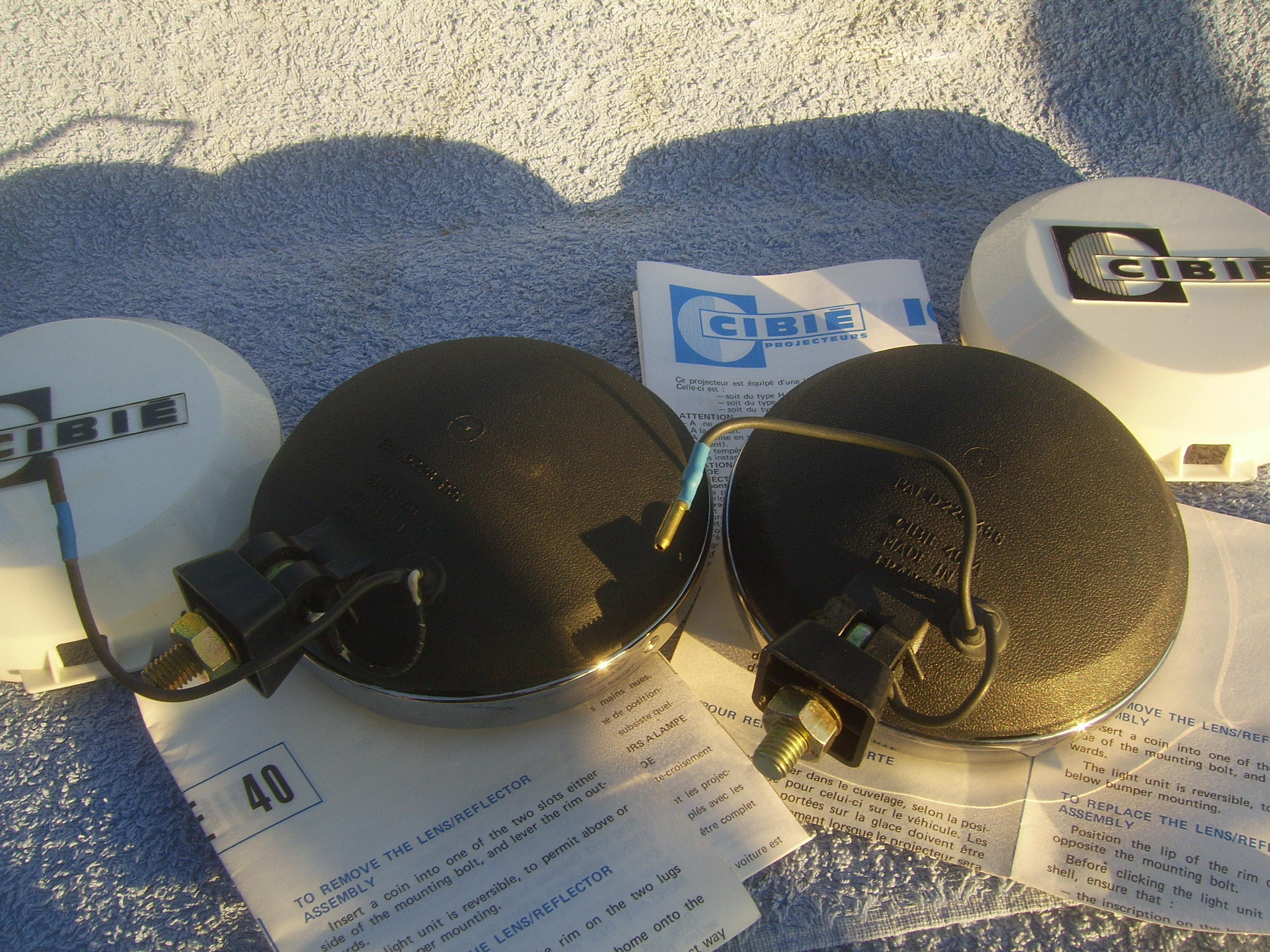 FS: NOS Cibie 40 Iode Clear Fog Lights + NOS Covers |﻿ Miscellaneous