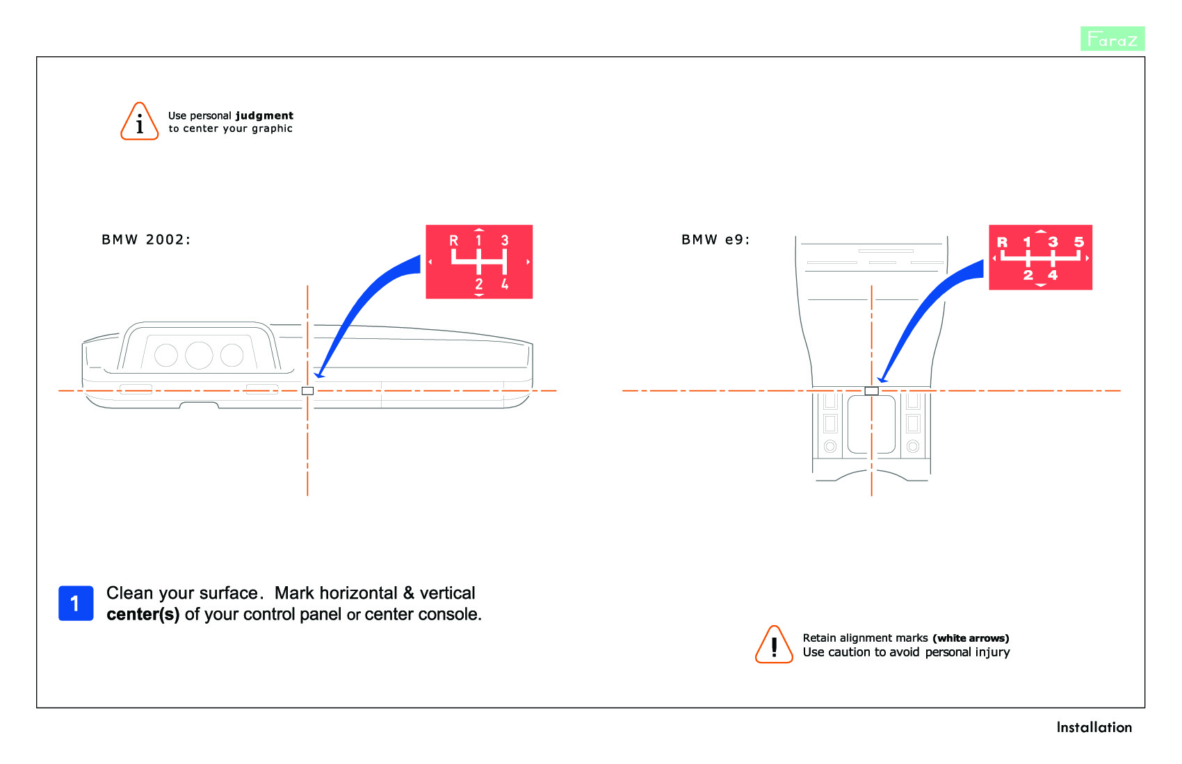 Getrag 235 (5-spd) 'Dogleg' Shift Decal |﻿ Miscellaneous