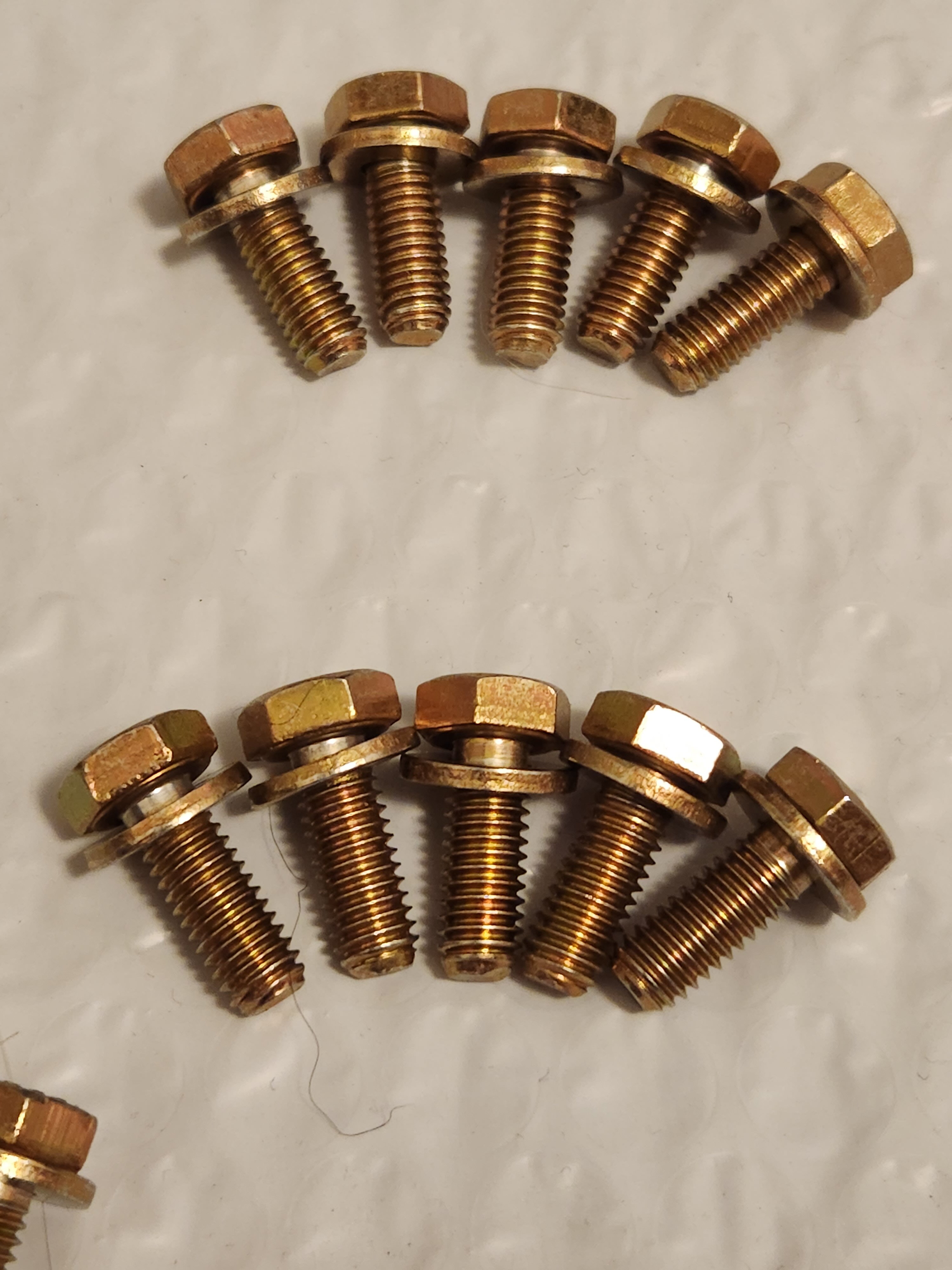 Oil Pan Bolts with Washers, freshly plated, Set of 21 |﻿ Miscellaneous