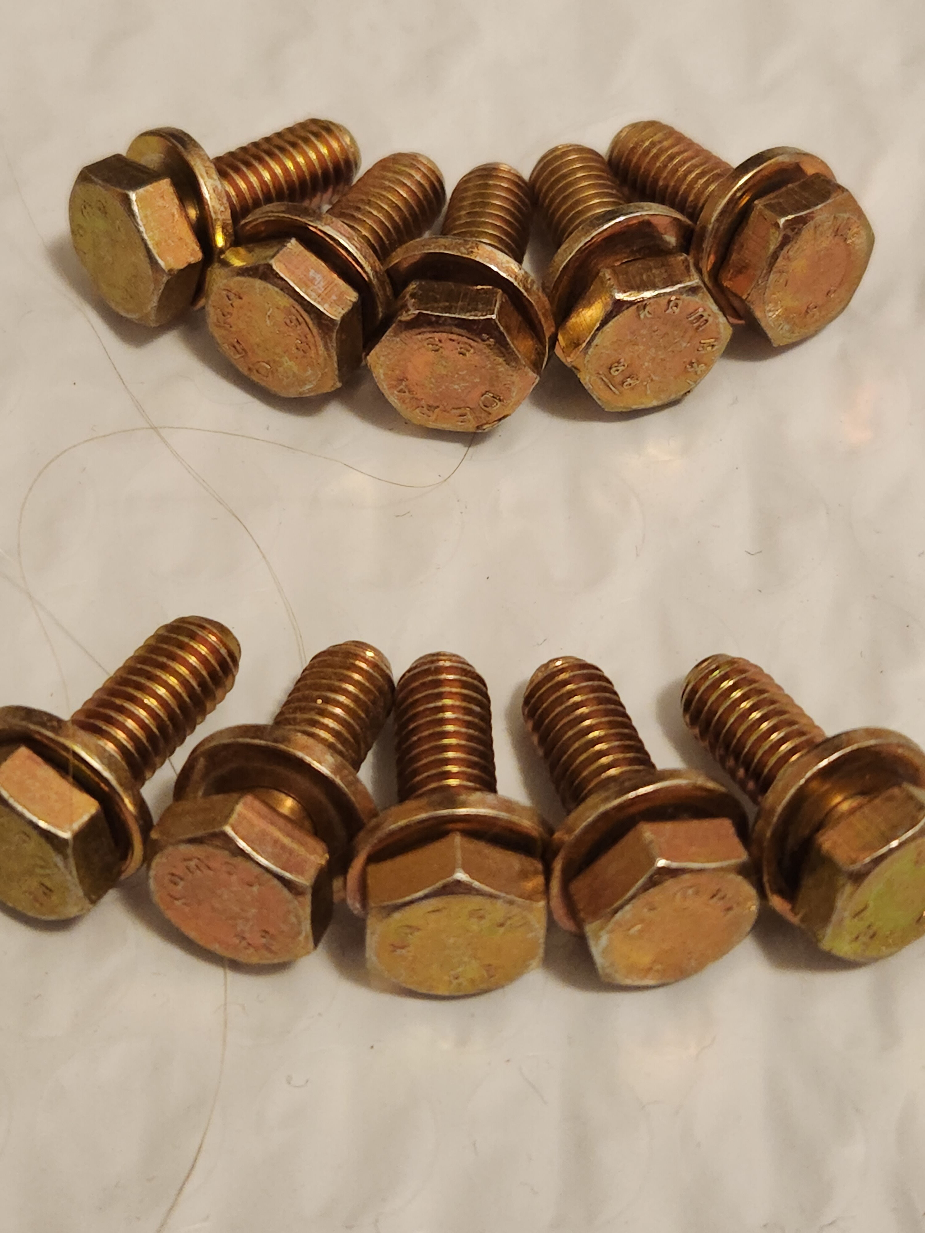Oil Pan Bolts with Washers, freshly plated, Set of 21 |﻿ Miscellaneous