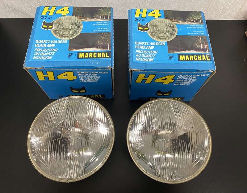 NOS 7” Marchal H4 Headlights (2 sets) |﻿ Miscellaneous