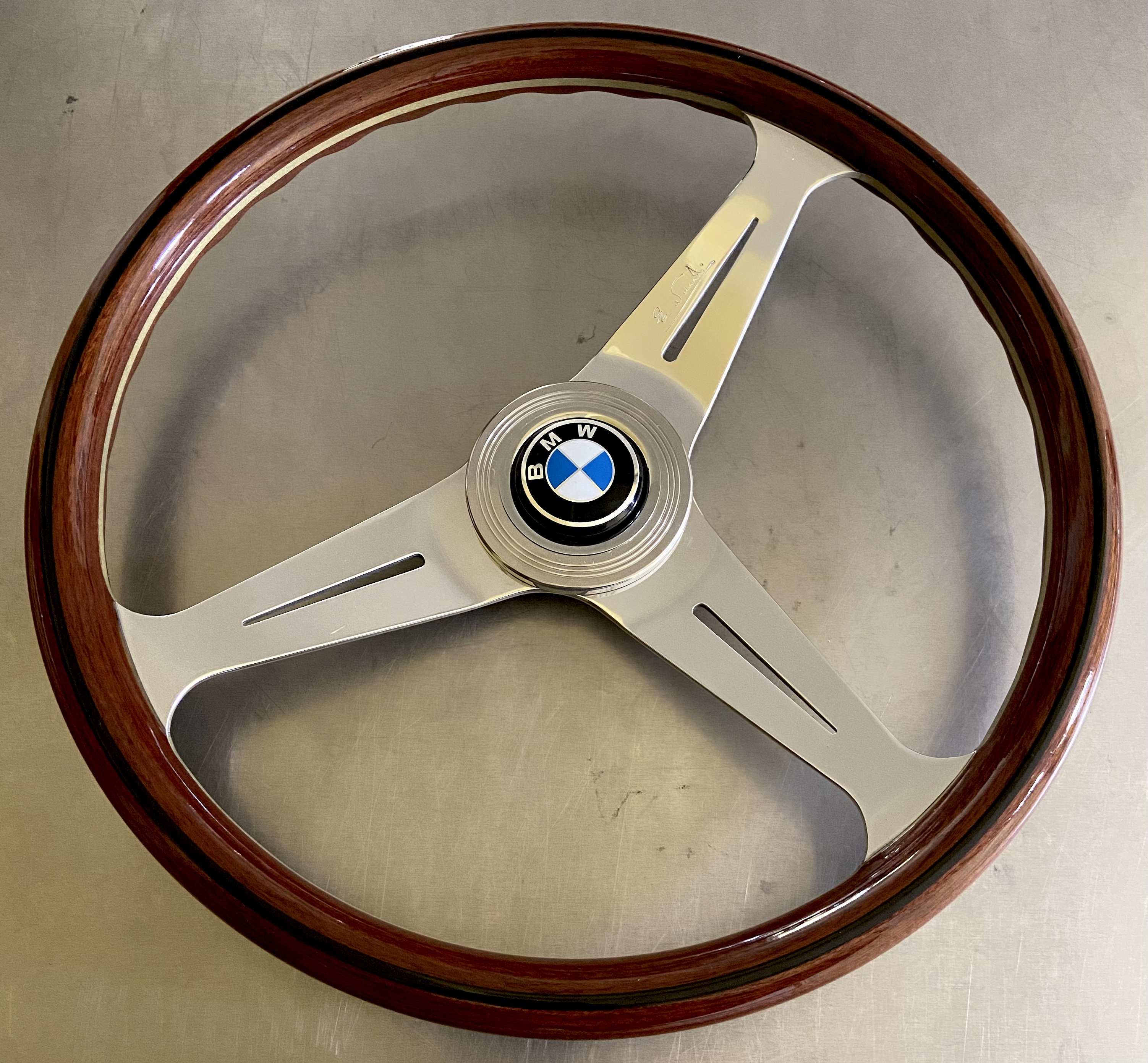 FS: Vintage Nardi 390mm Wood Steering Wheel w/ BMW Horn |﻿ Miscellaneous