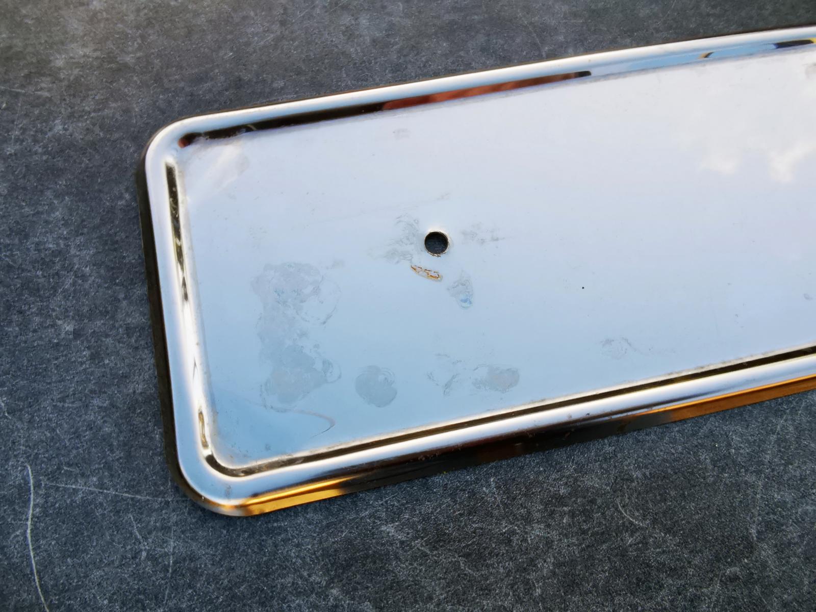 Vintage license plate holder for 520mm license plate, metal ...