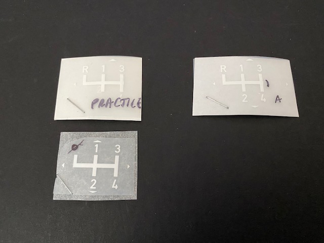 Modified (242 4-speed Shift Decal) |﻿ Miscellaneous