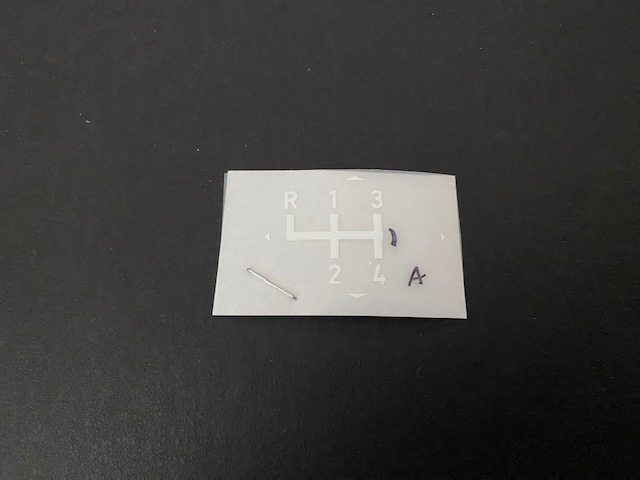 Modified (242 4-speed Shift Decal) |﻿ Miscellaneous