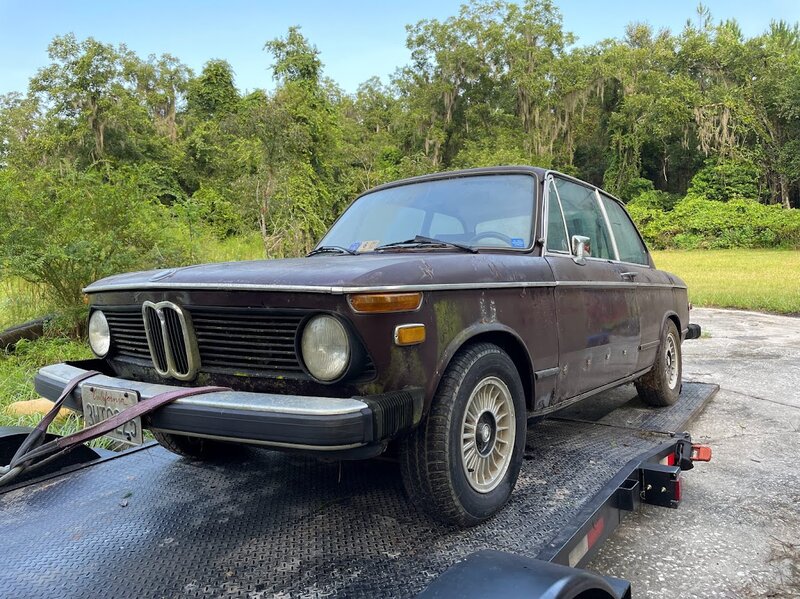 1974 tii Pulled Out of a Swamp |﻿ BMW 2002 and other '02