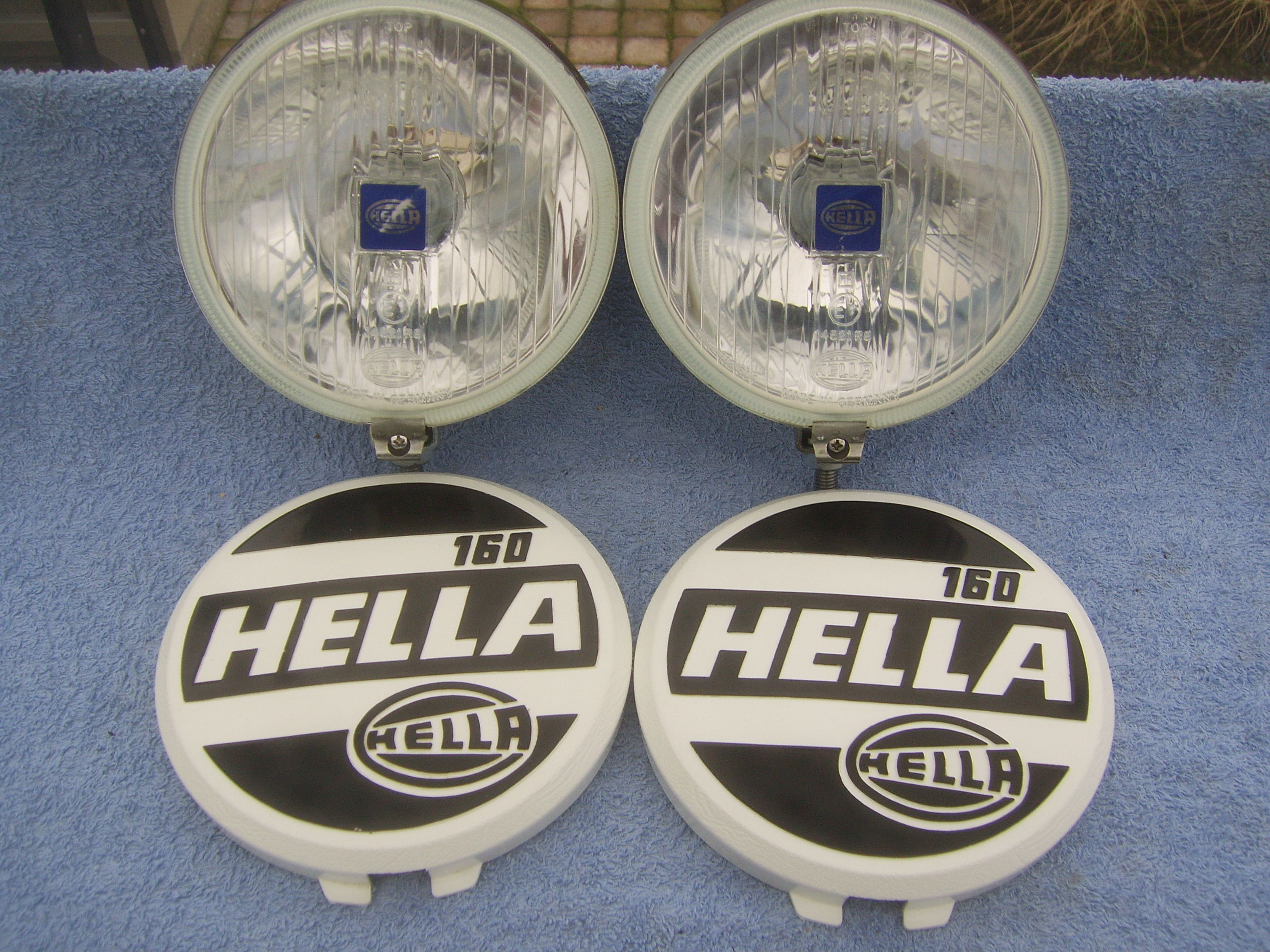 FS: Hella Halogen 160 Clear Driving Lights + Covers |﻿ Miscellaneous
