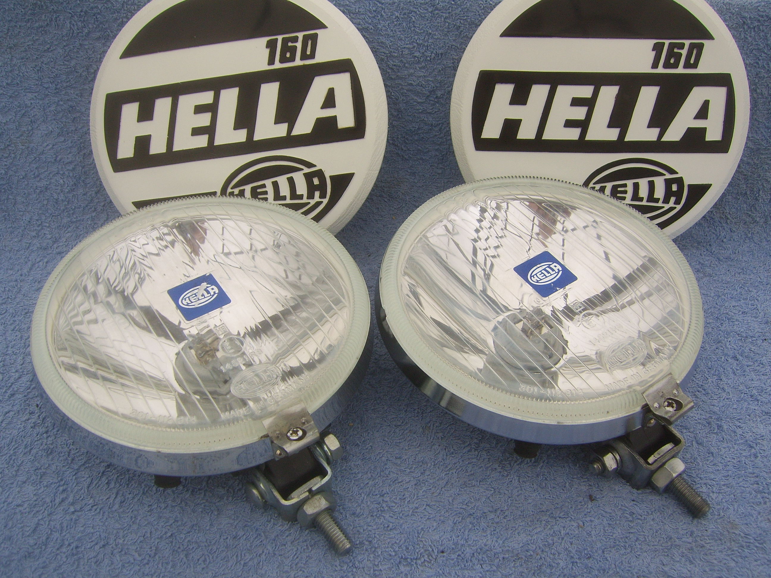 FS: Hella Halogen 160 Clear Driving Lights + Covers |﻿ Miscellaneous