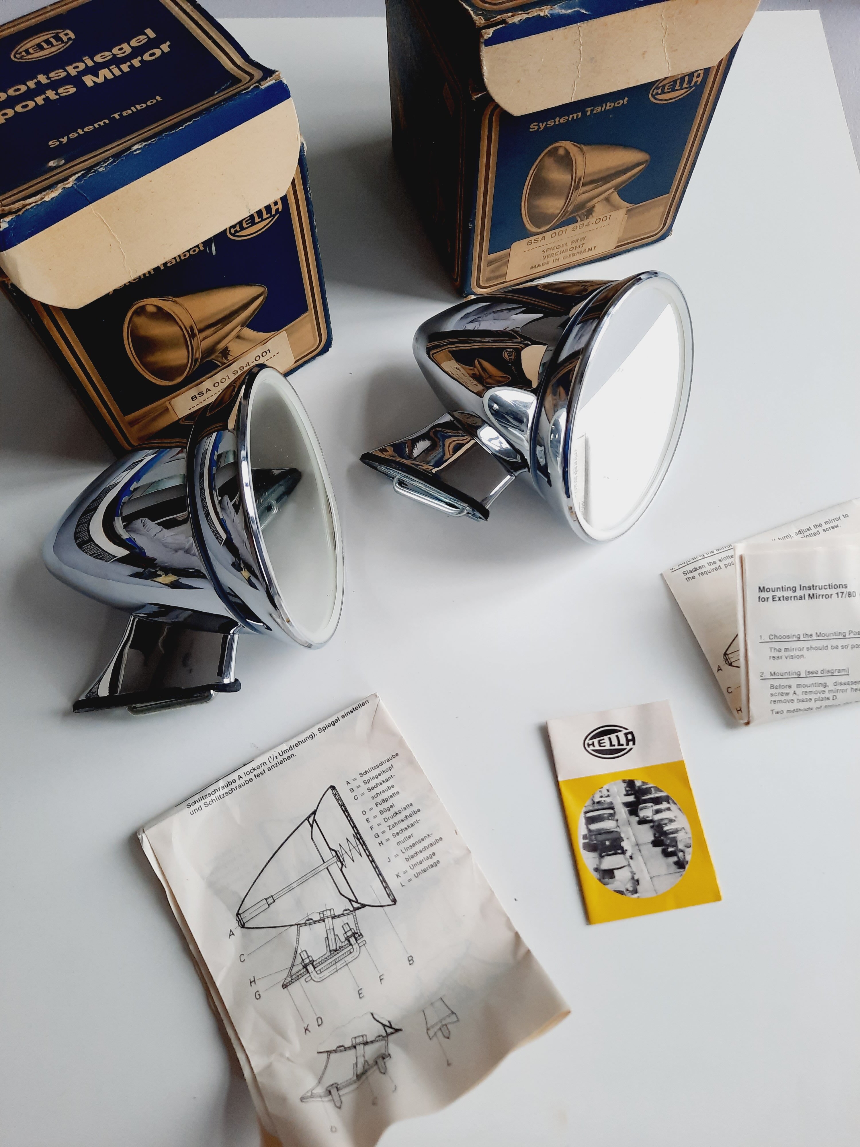 Hella System Talbot mirrors NOS |﻿ Miscellaneous