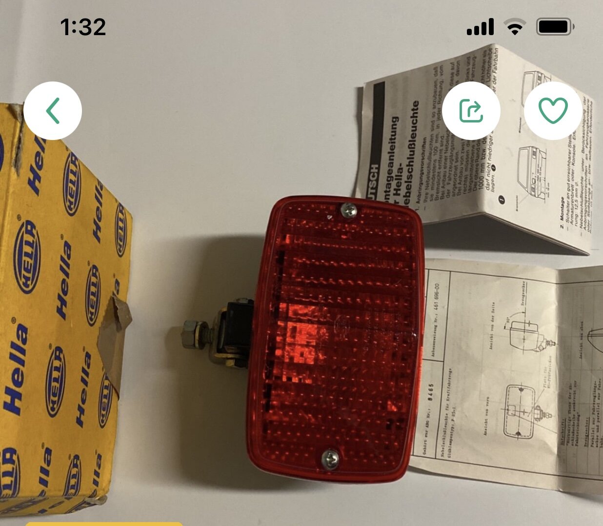 Hella Rear Fog Light |﻿ Miscellaneous