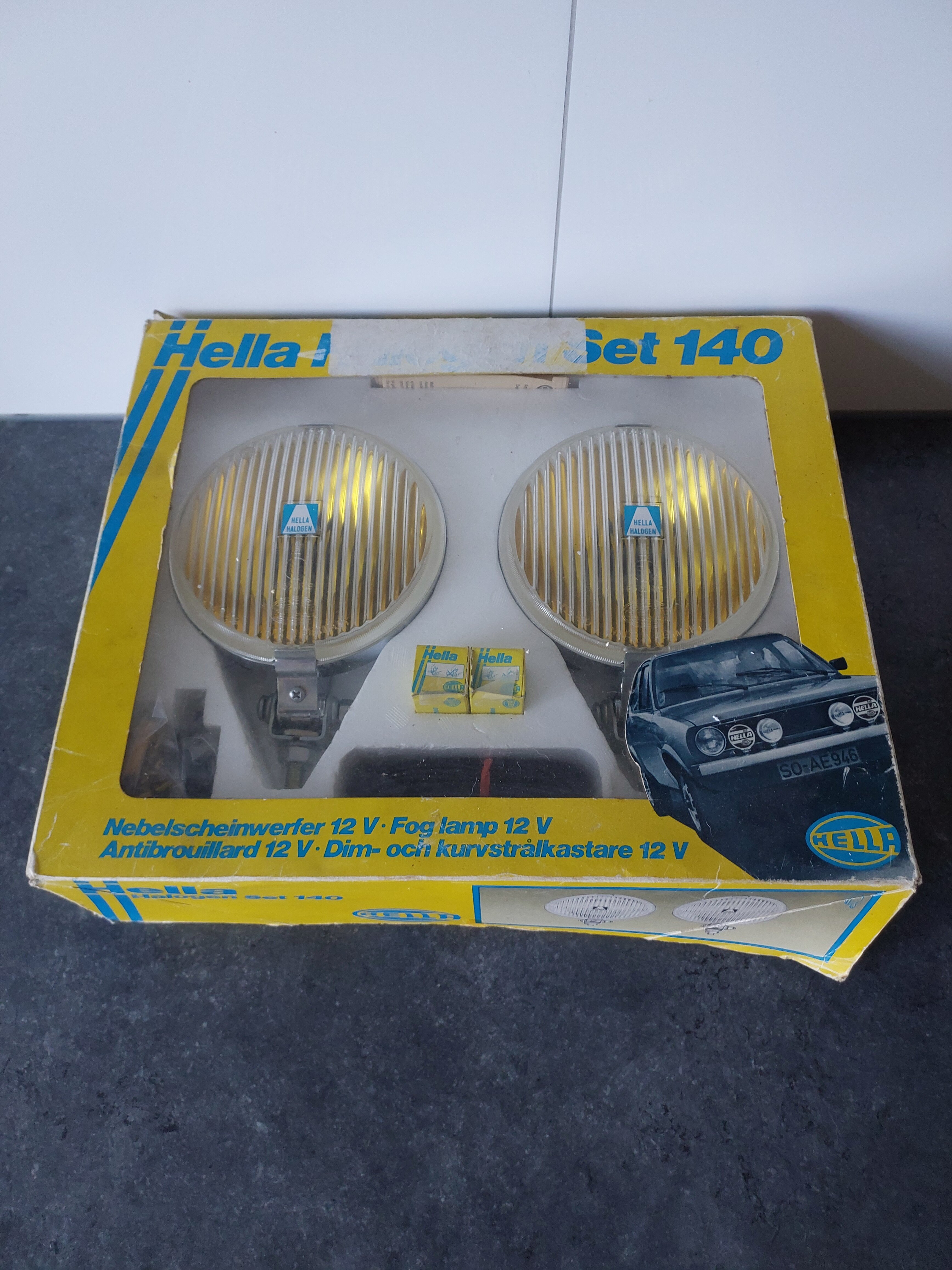 NOS Chrome Hella Halogen Set 140 Nebelscheinwerfer 12v |﻿ Miscellaneous