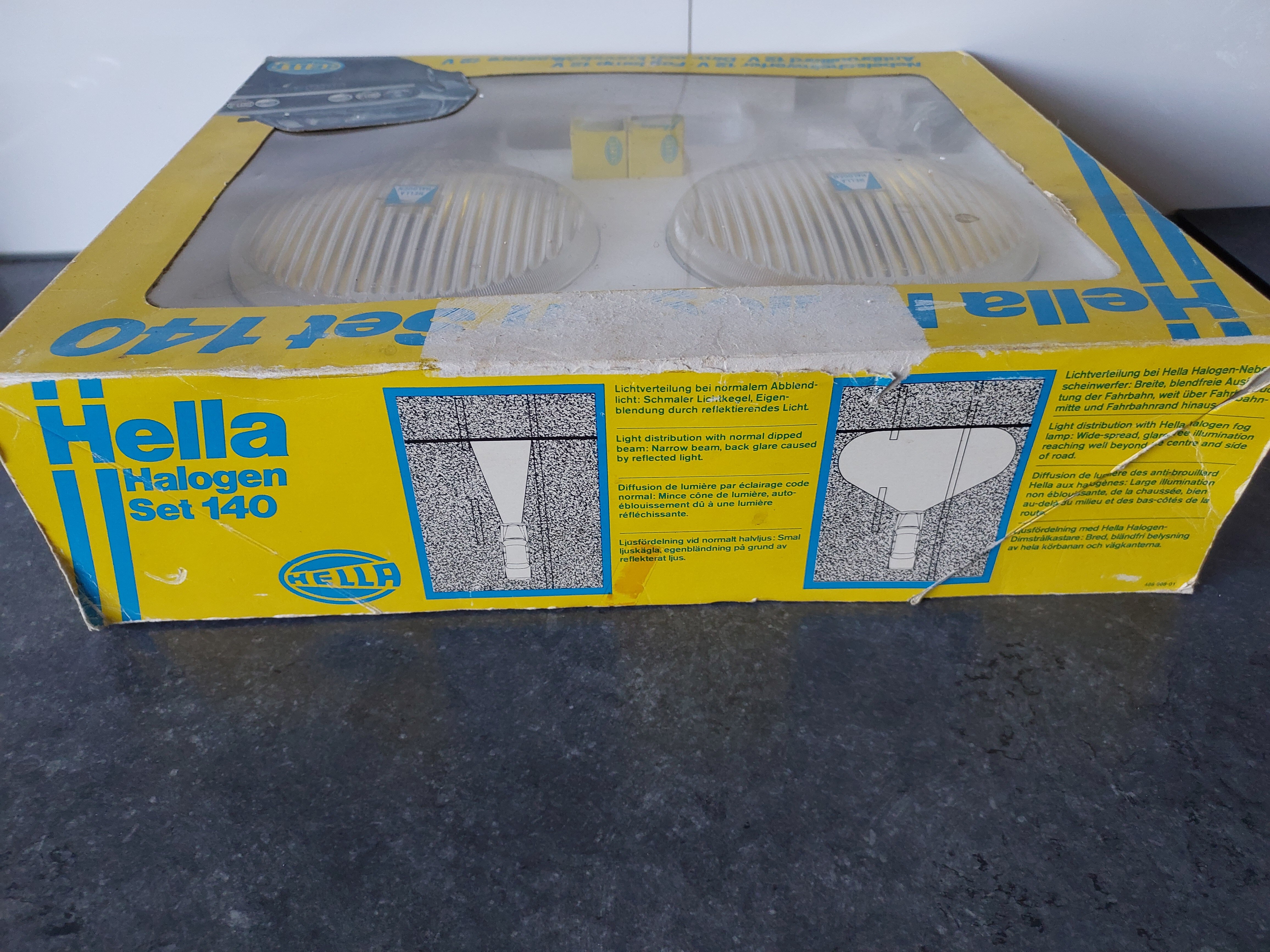 NOS Chrome Hella Halogen Set 140 Nebelscheinwerfer 12v - Miscellaneous ...