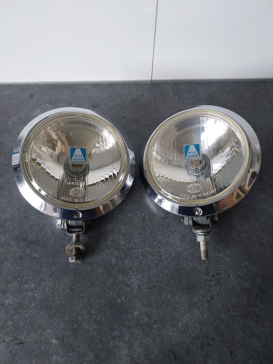 Pair Hella 144 Lamps Chrome |﻿ Miscellaneous