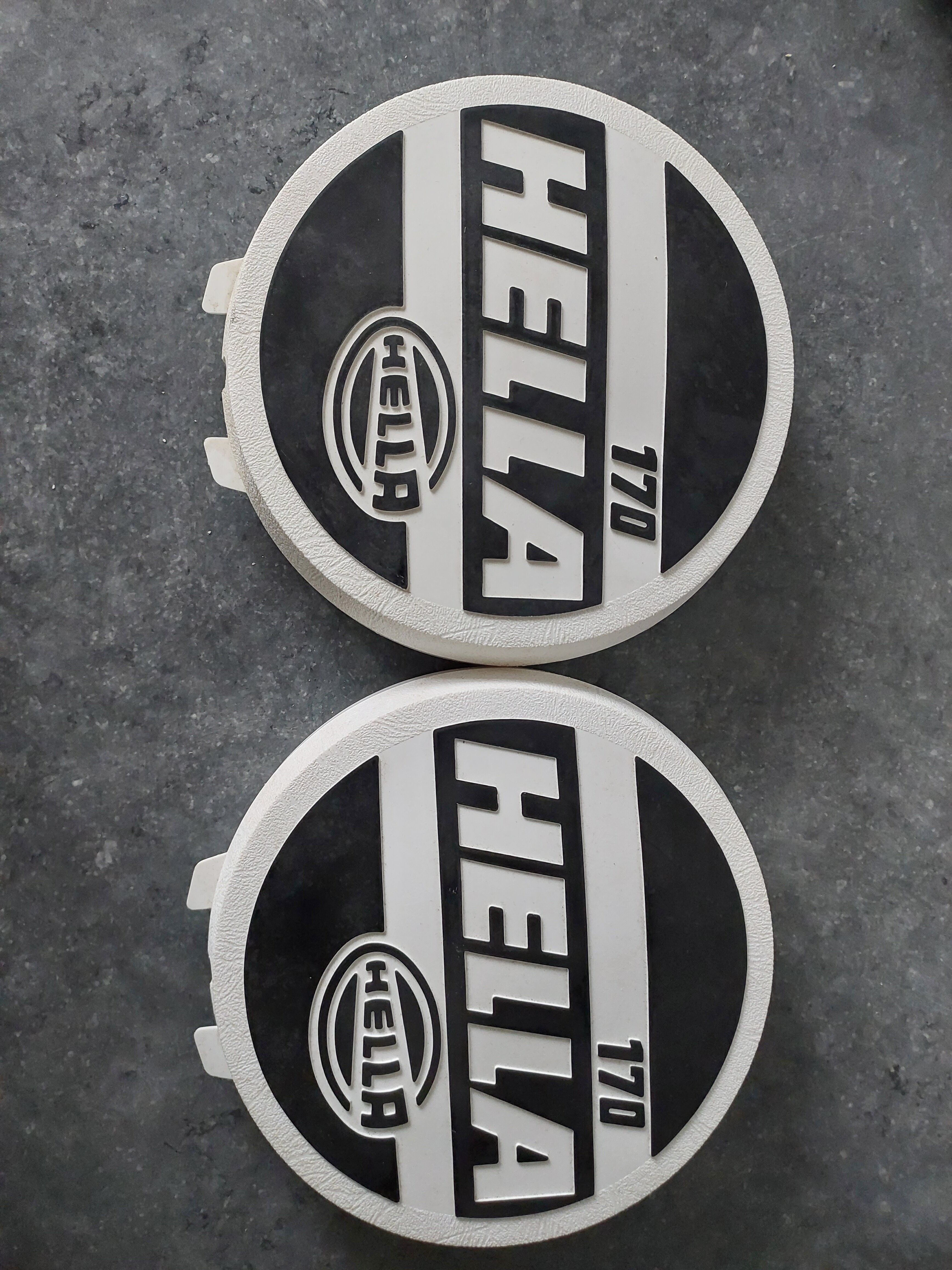 NOS Pair Hella 170 Fernscheinwerfer / Driving Lamps + Covers ...