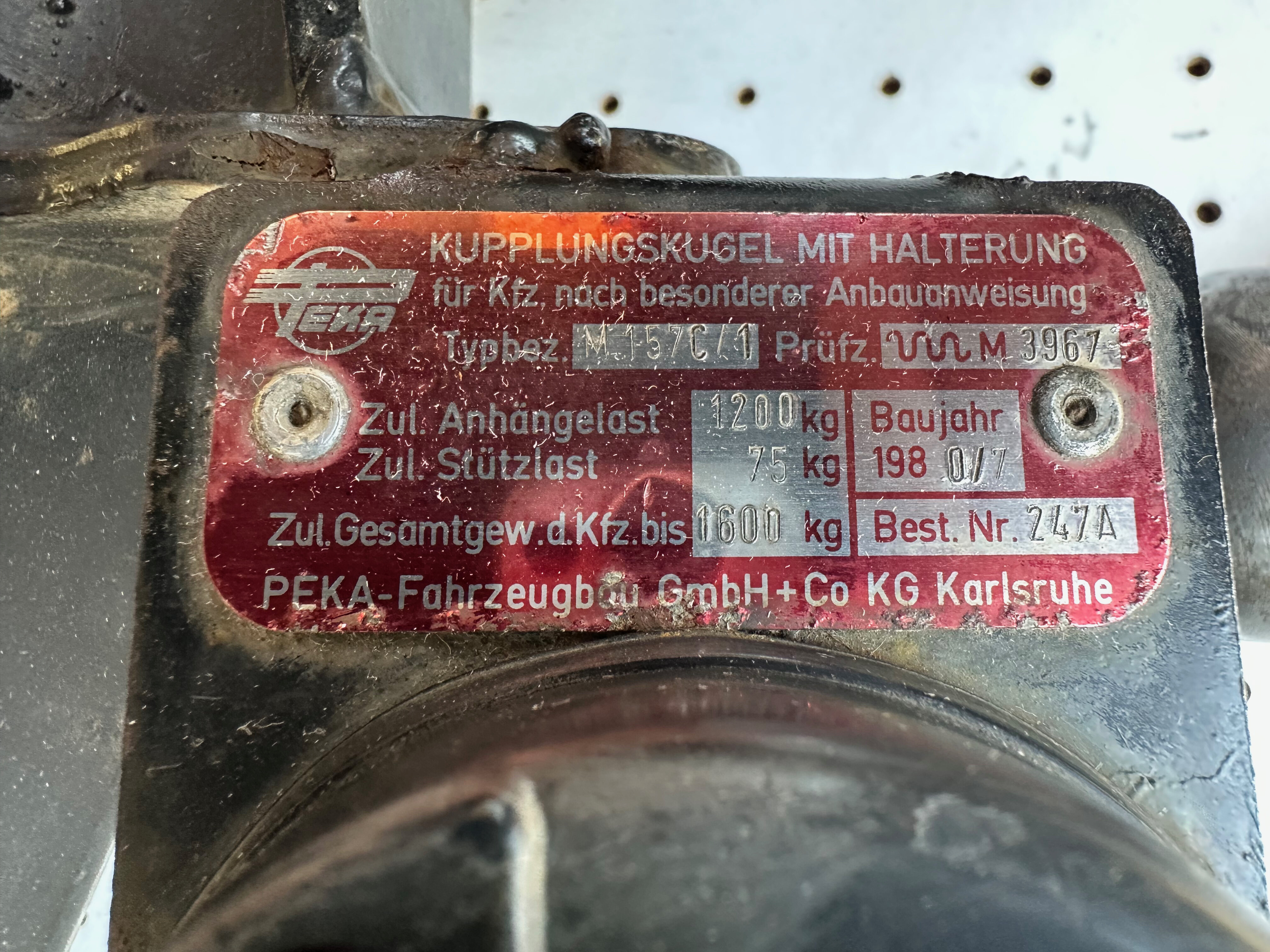 BMW Peka Tow Bar 1980 - Miscellaneous - 2002FAQ