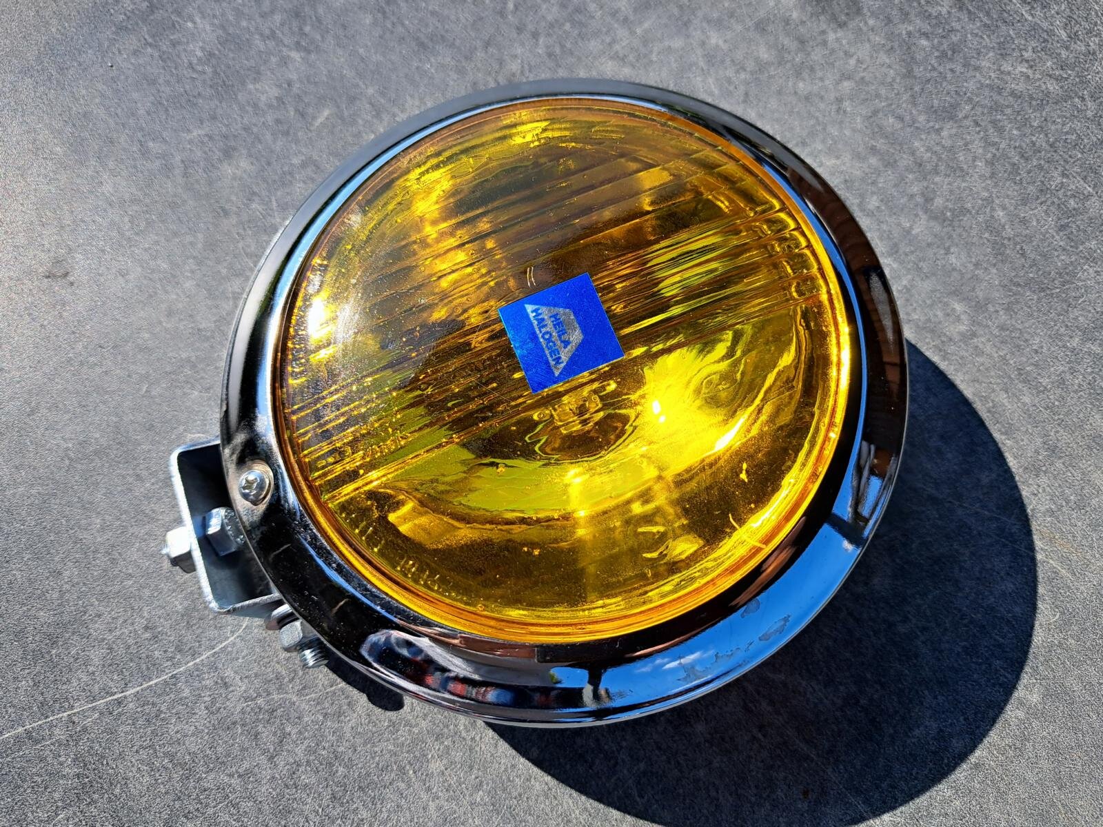 NOS yellow fog light / add light, metal, chrome, Heila (not |﻿ Body and ...
