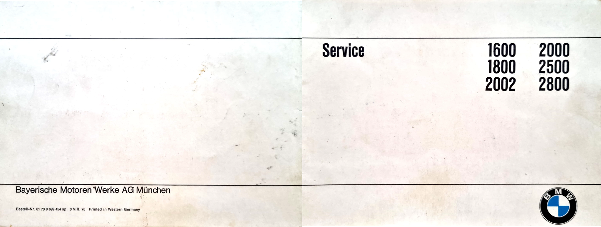Search Service Book (Booklet) |﻿ BMW 2002 and other '02