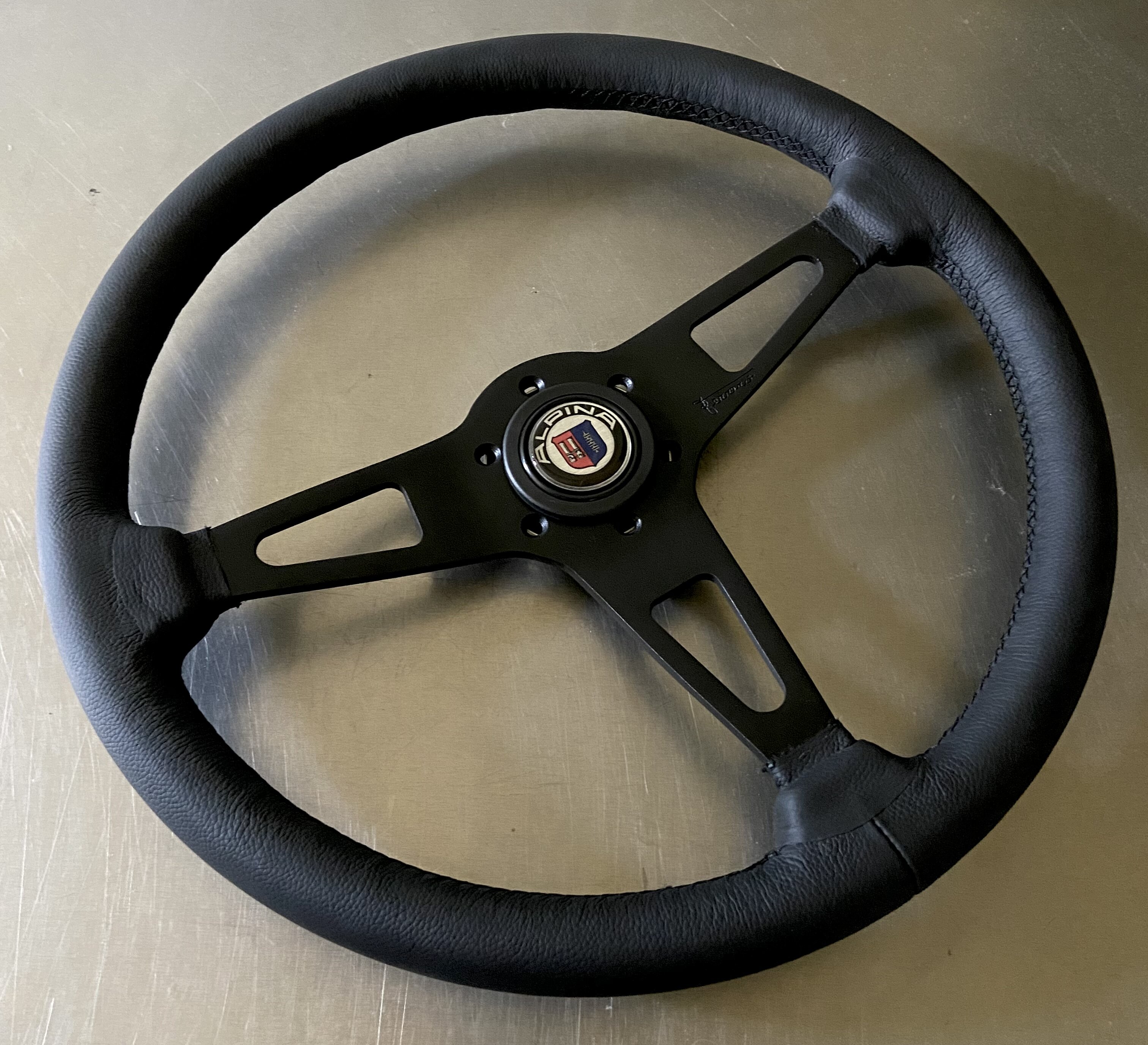 Vintage 380mm Ferrero Leather Steering Wheel |﻿ Suspension and Steering
